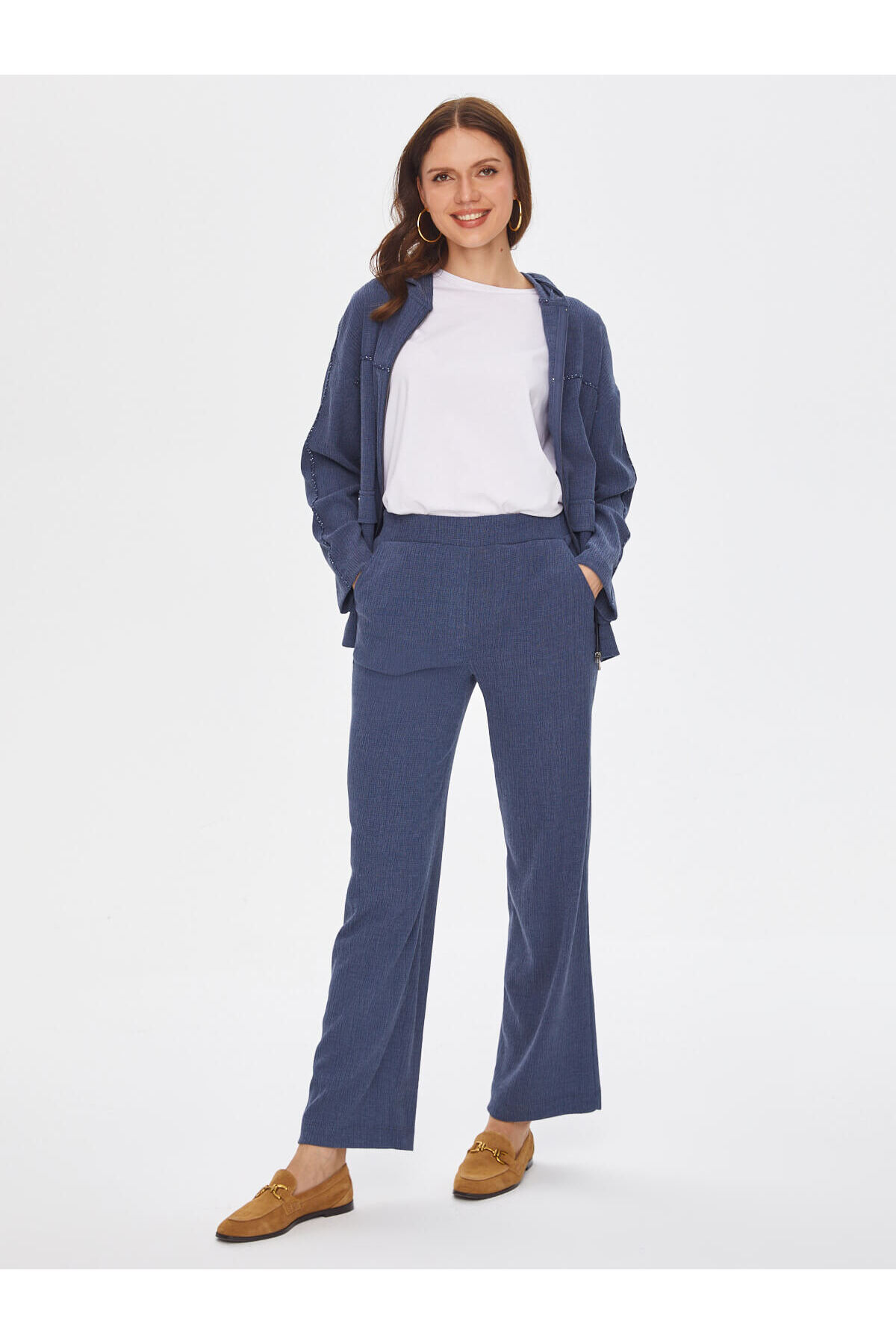 Faik Sönmez Kendinden Dokulu Straıght Fıt Örme Pantolon 69497 Fiyatı ...