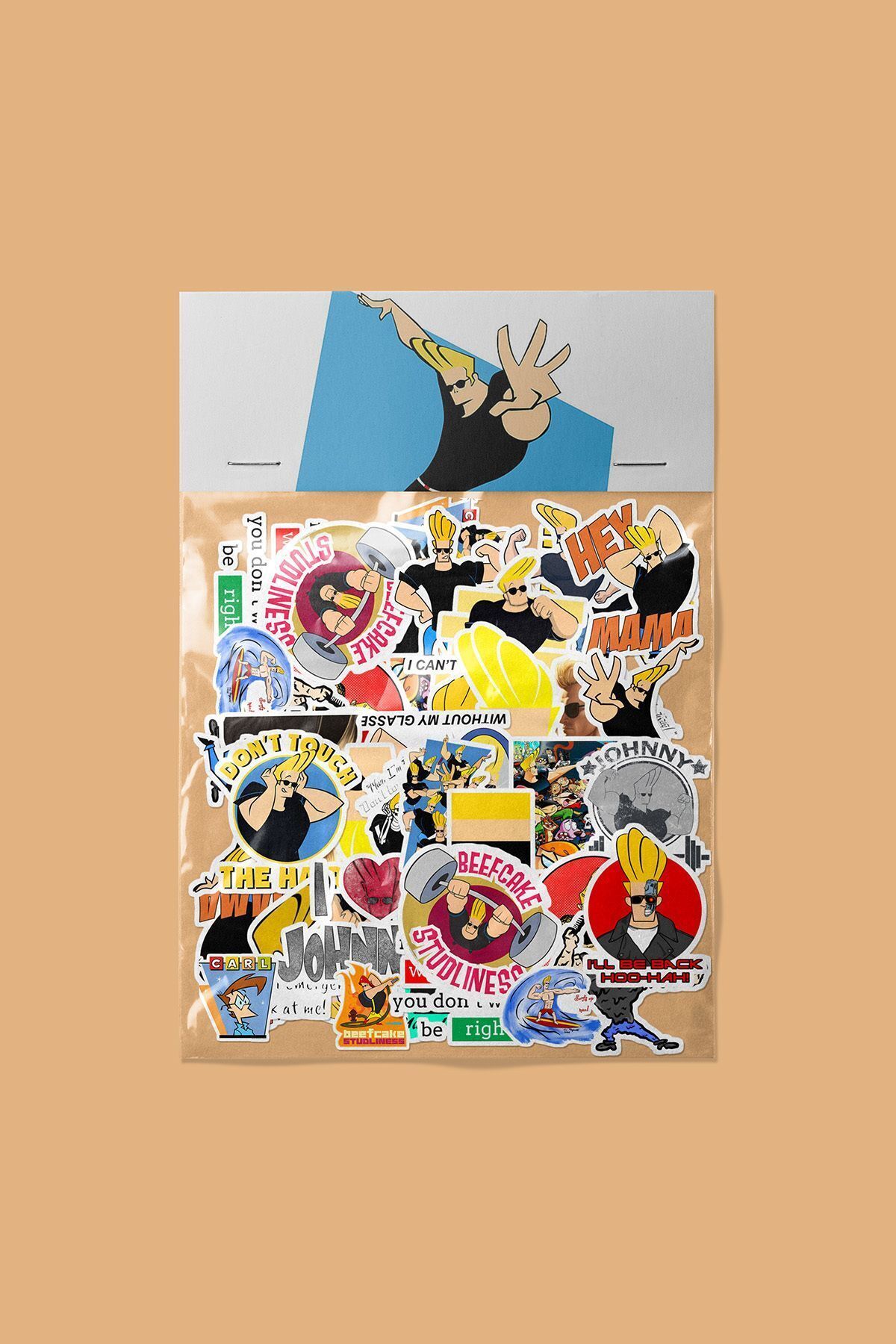 sticker Johnny Bravo /bullet Journal Defter Çıkartma Ajanda Laptop ...