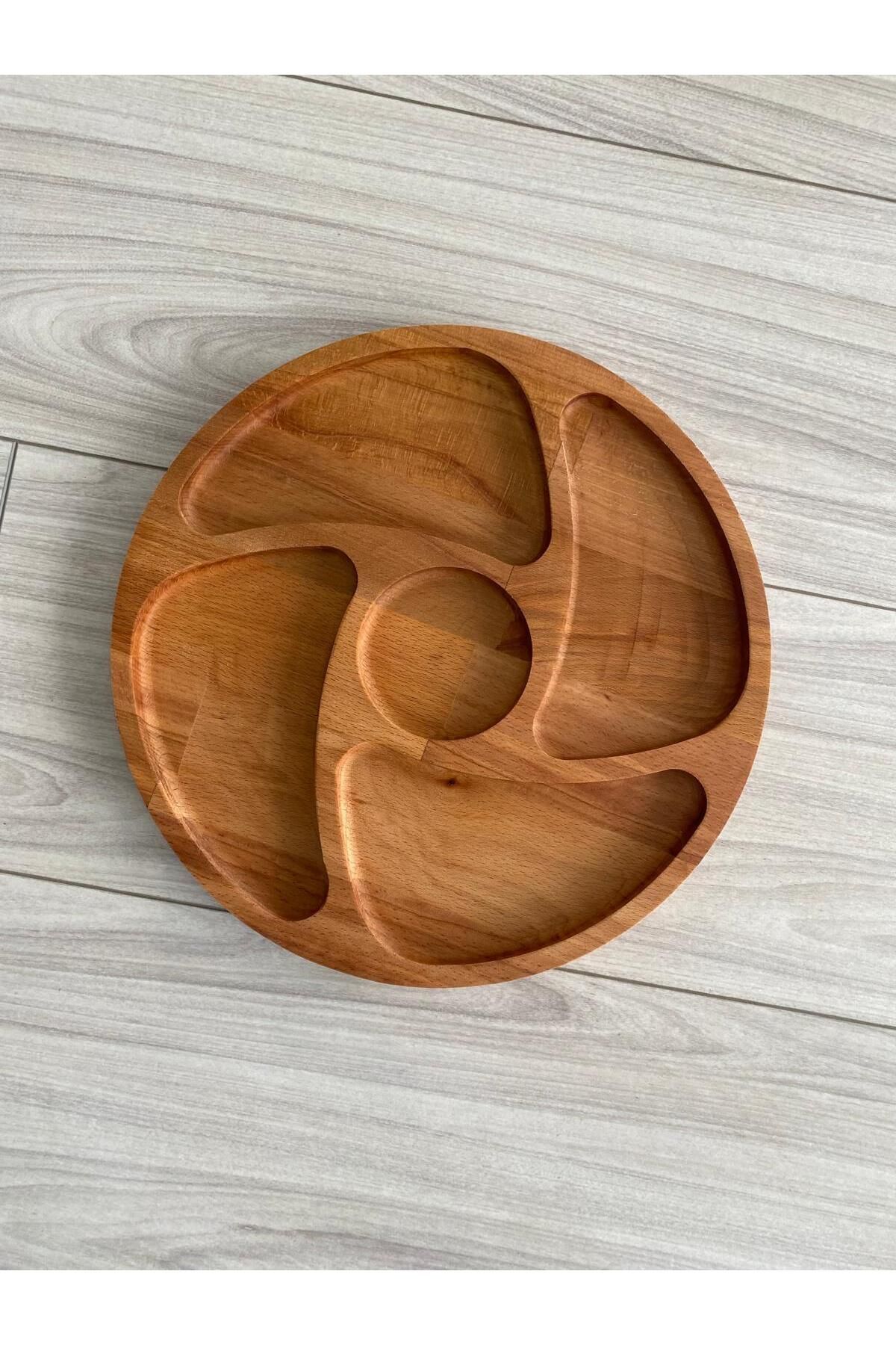 aysahşap Wooden Breakfast Set for 4 People - Trendyol