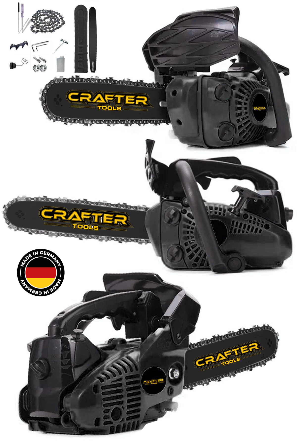 CRAFTERTOOLS Germany 25cc Mini Benzinli Testere Ağaç Odun Dal Budama Ve ...