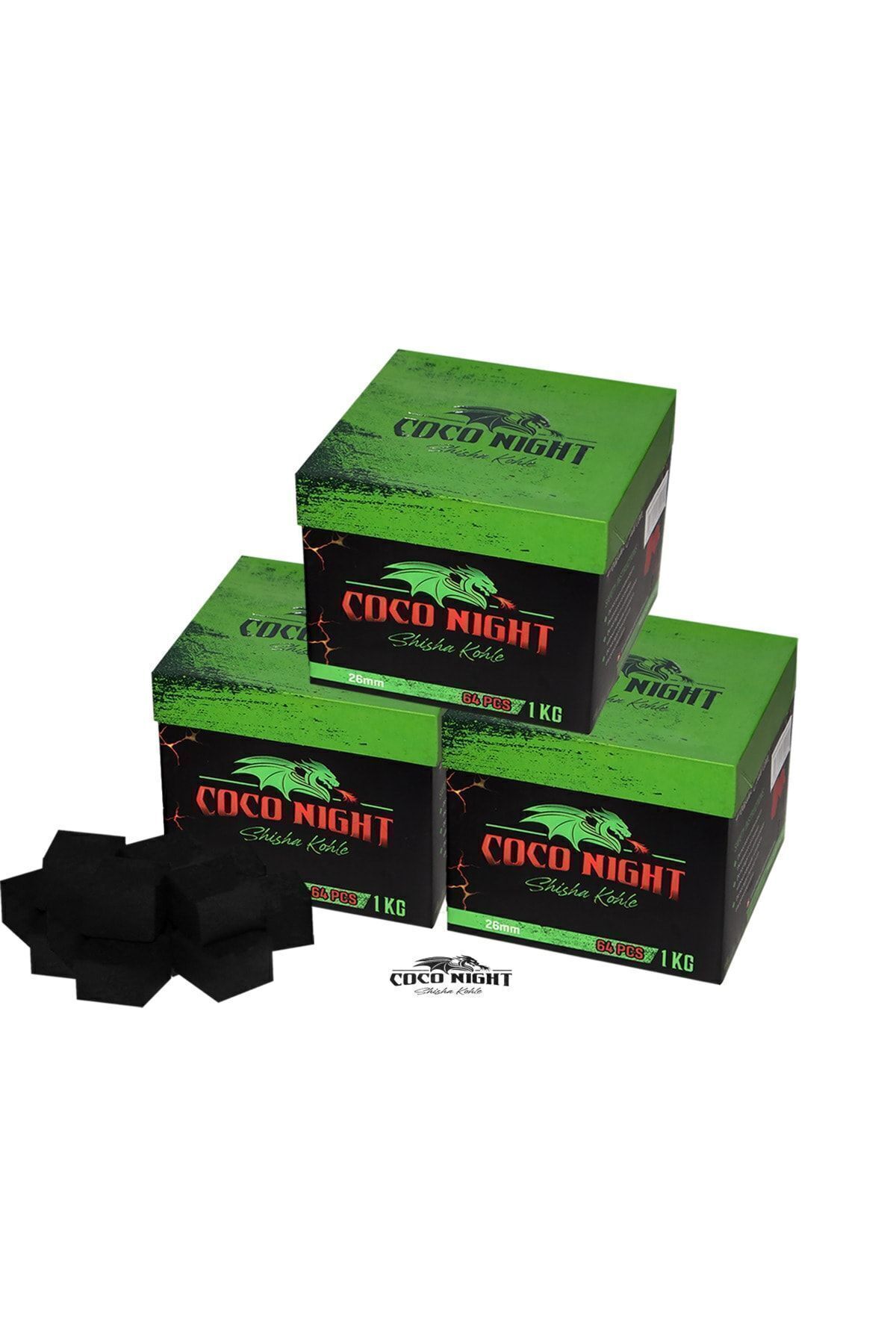 Coco Night 3kg #26mm Coco Hindistan Cevizi Küp Nargile Kömürü - Fiyatı ...