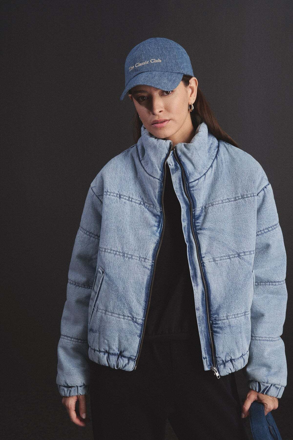 Mathilda By Çiğdem Bilici Kadın Denim Görünümlü Şişme Mont Fiyatı ...