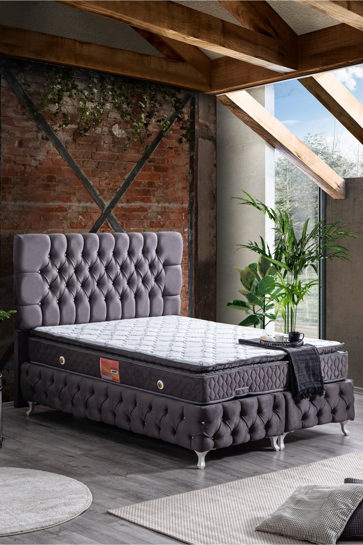 Setay Roma Baza Başlık Seti, Antasit Gri Fiyatı, Yorumları - Trendyol