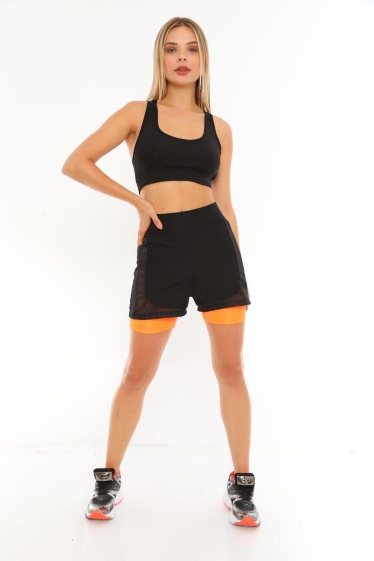 winmoda Kadın Taytlı Şort Fileli Fiyatı, Yorumları - Trendyol