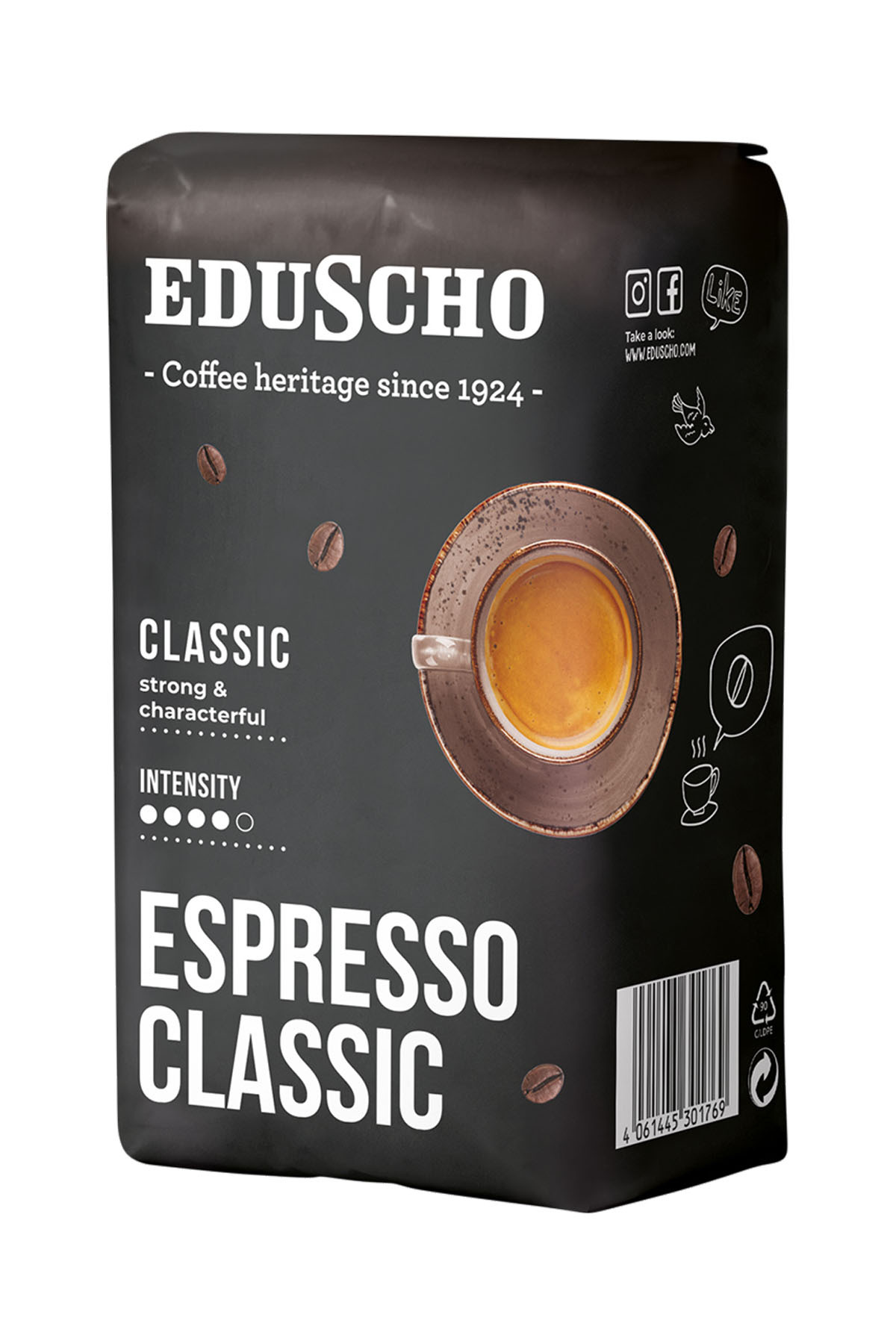 Eduscho Espresso Classic, 500 g Çekirdek Kahve | Yoğun Kavrulmuş Fiyatı ...