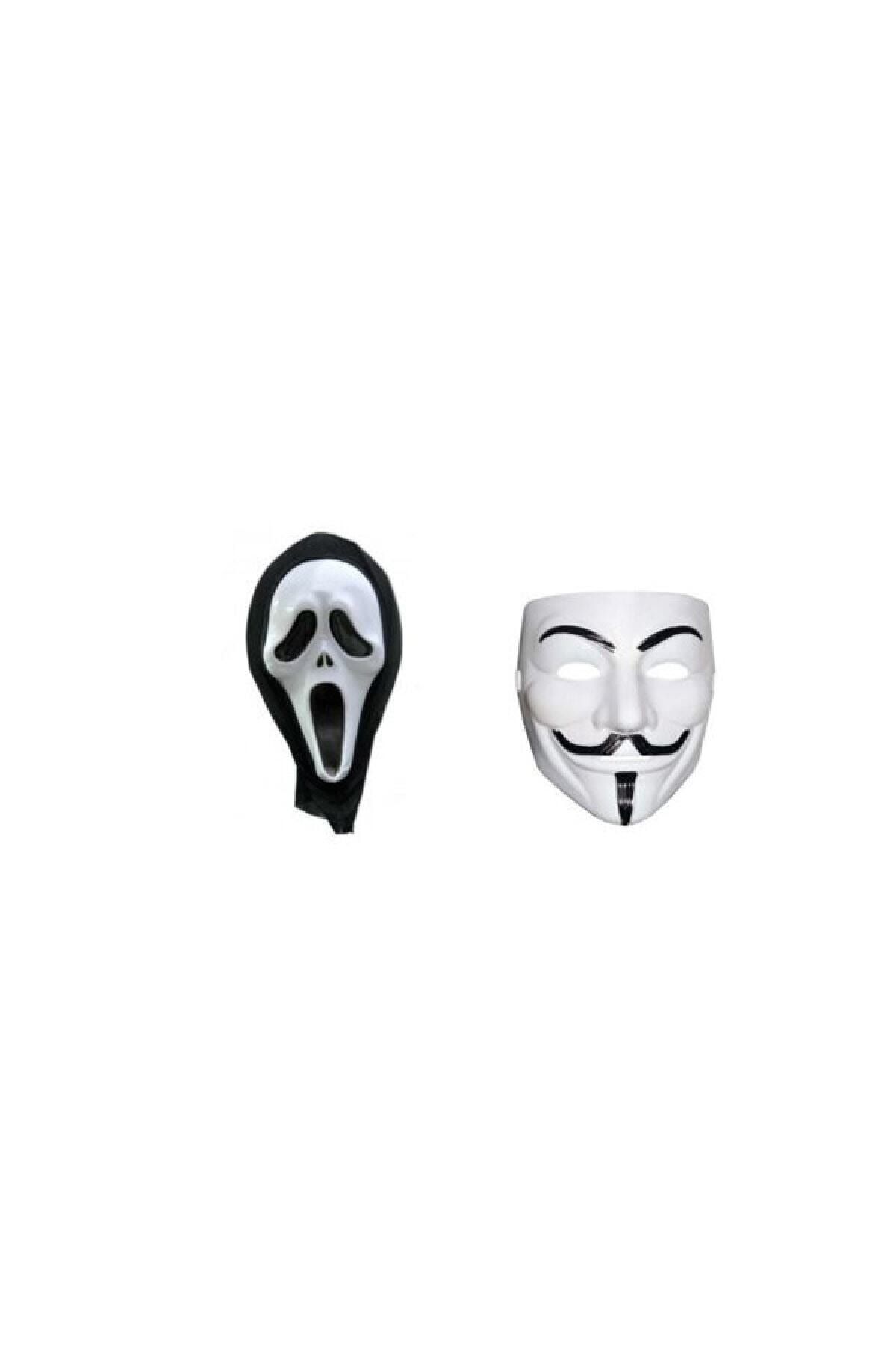 Genel Markalar 2 Adet Karnaval Parti Maskesi V For Vandetta Ve Çığlık ...