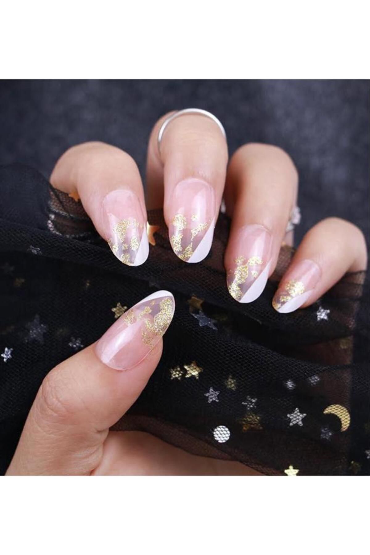 ruby face Kısa Badem Kendinden Yapışkanlı 12'li Takma Tırnak Seti ...