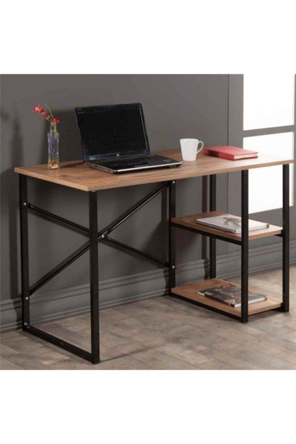 Alfonso Bilgisayar Masası Çalışma Laptop Ofis Masası 50x120 Ceviz ...