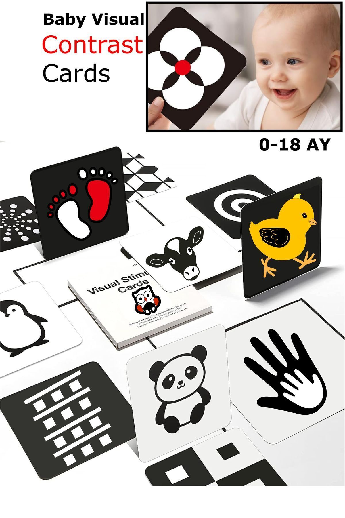 Schmülzer Bebek Zeka Gelişim Kartları - Yüksek Kontrastlı Görsel ...