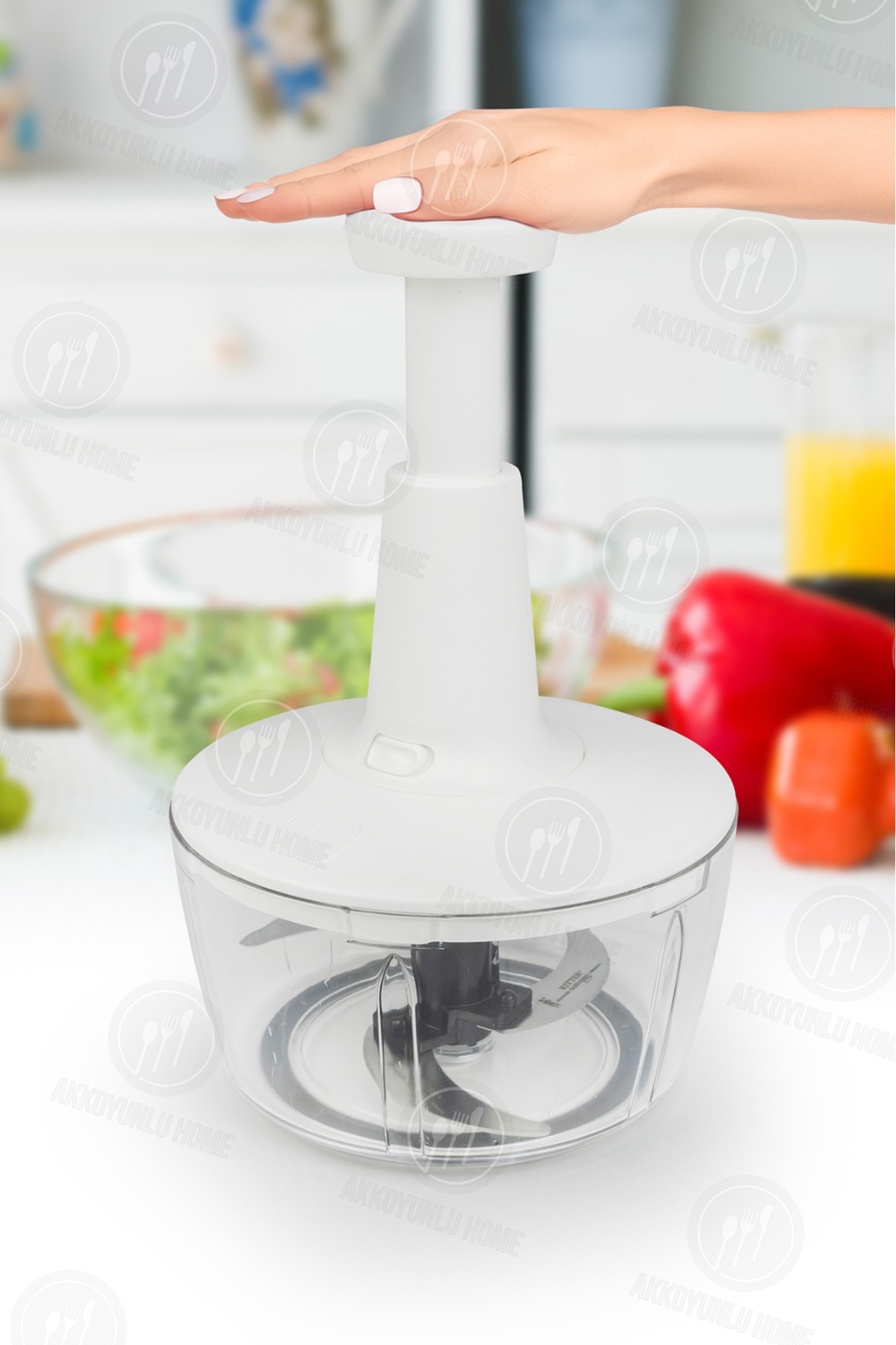 Sezka Life Solingen Bıçaklı Basmalı El Rondosu 3 Bıçaklı Yemek Hazırlık ...