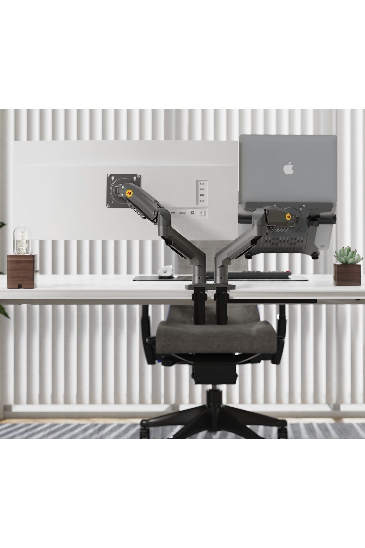 Ergoflex North Bayou Nb F160-fp Çift Kol 17-27 " Monitör Tutucu Ve ...