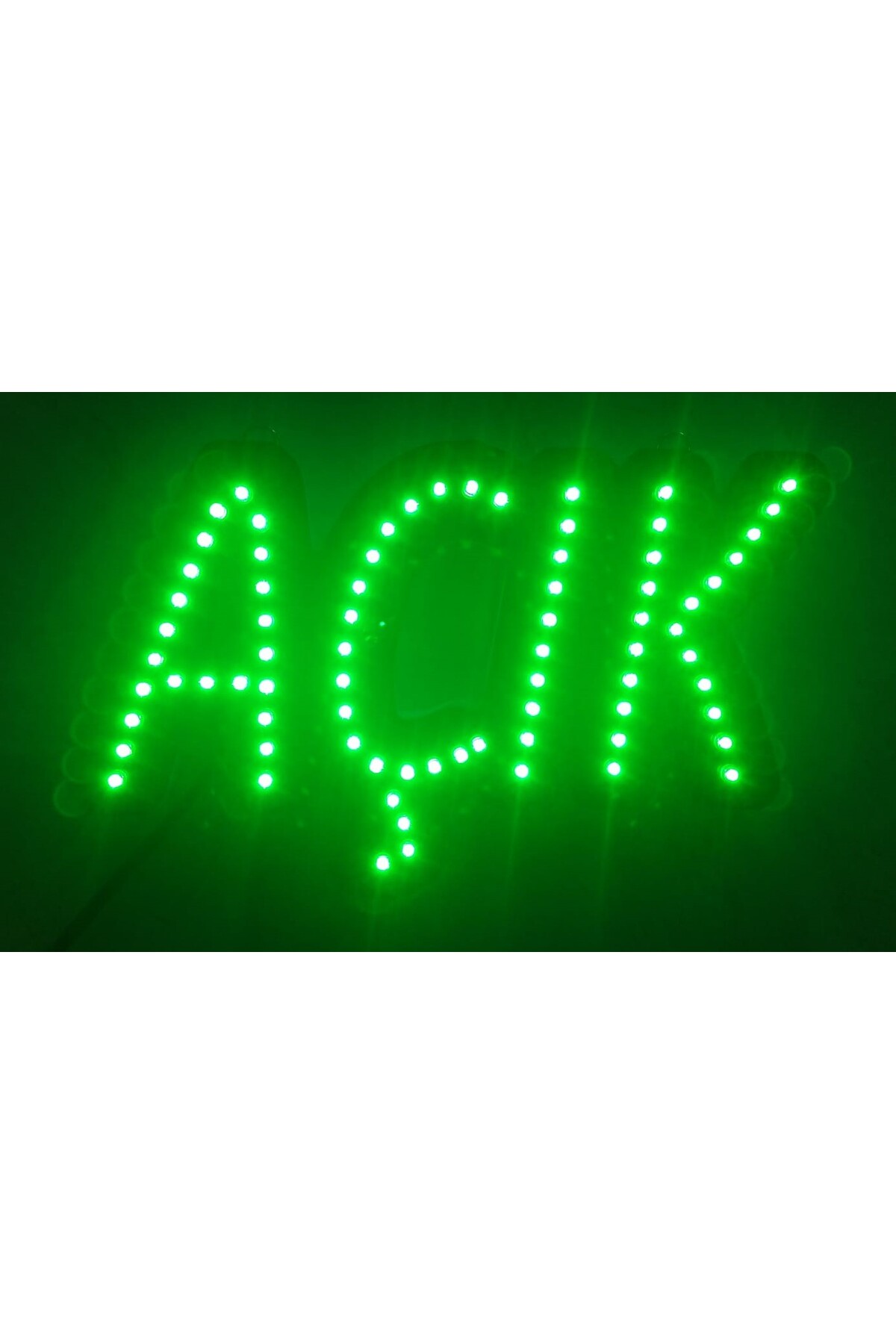 PUFFIN SABİT AÇIK YAZILI YEŞİL LED TABELA - Fiyatı, Yorumları