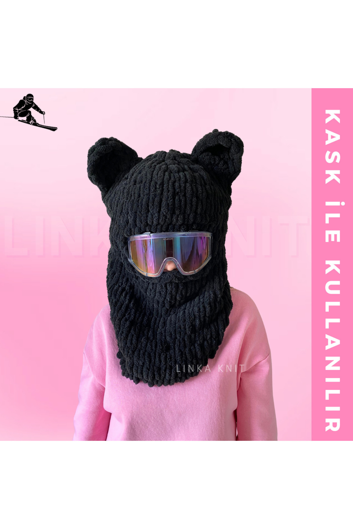 linka Ayı Kayak Maskesi & Balaclava, Kayak Kaskı Maskesi, Kask Kılıfı ...