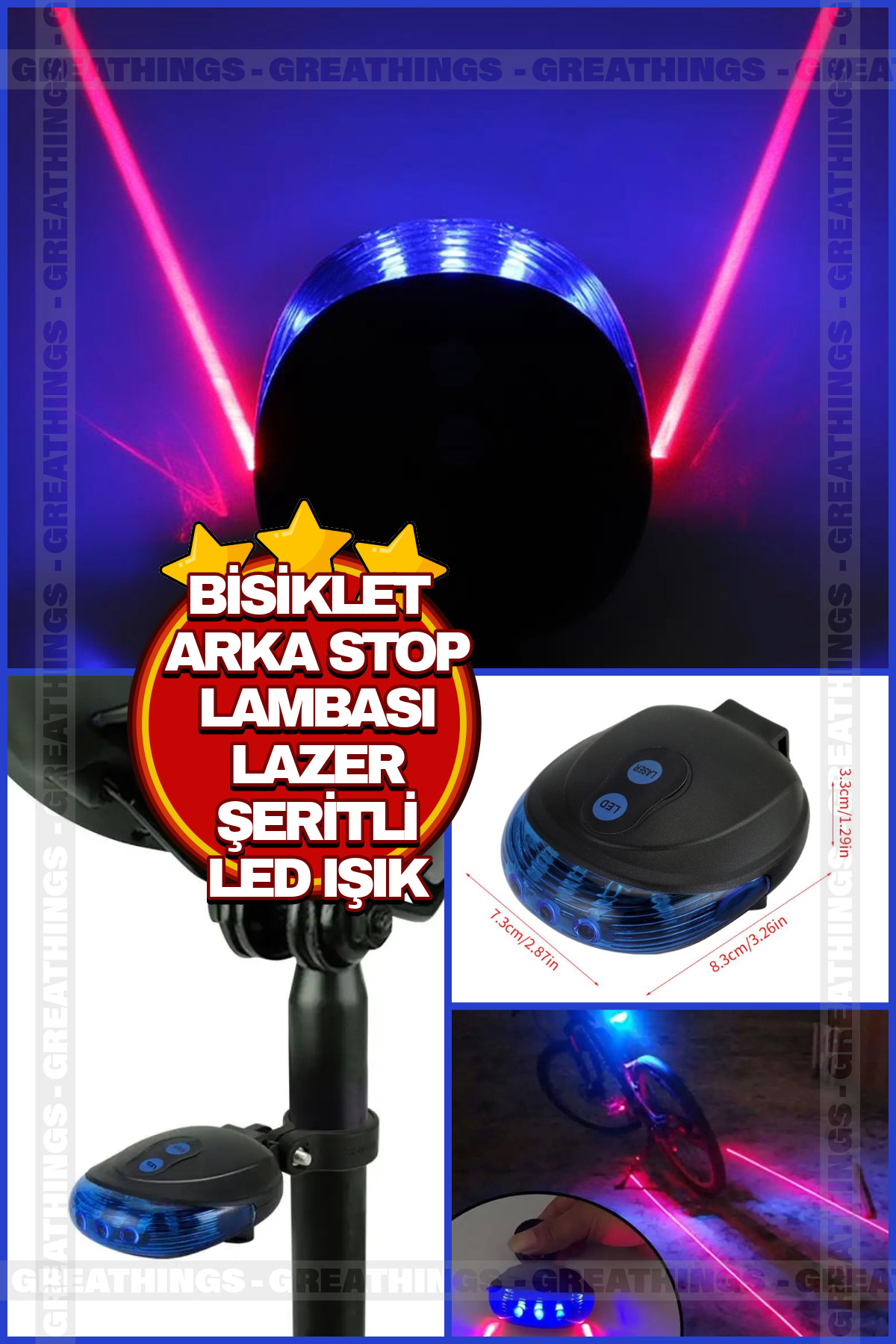Greathings Lazer Güvenlik Şeriti Led Stop Lambası 7 Fonksiyon 5 Led Fiyatı, Yorumları - Trendyol