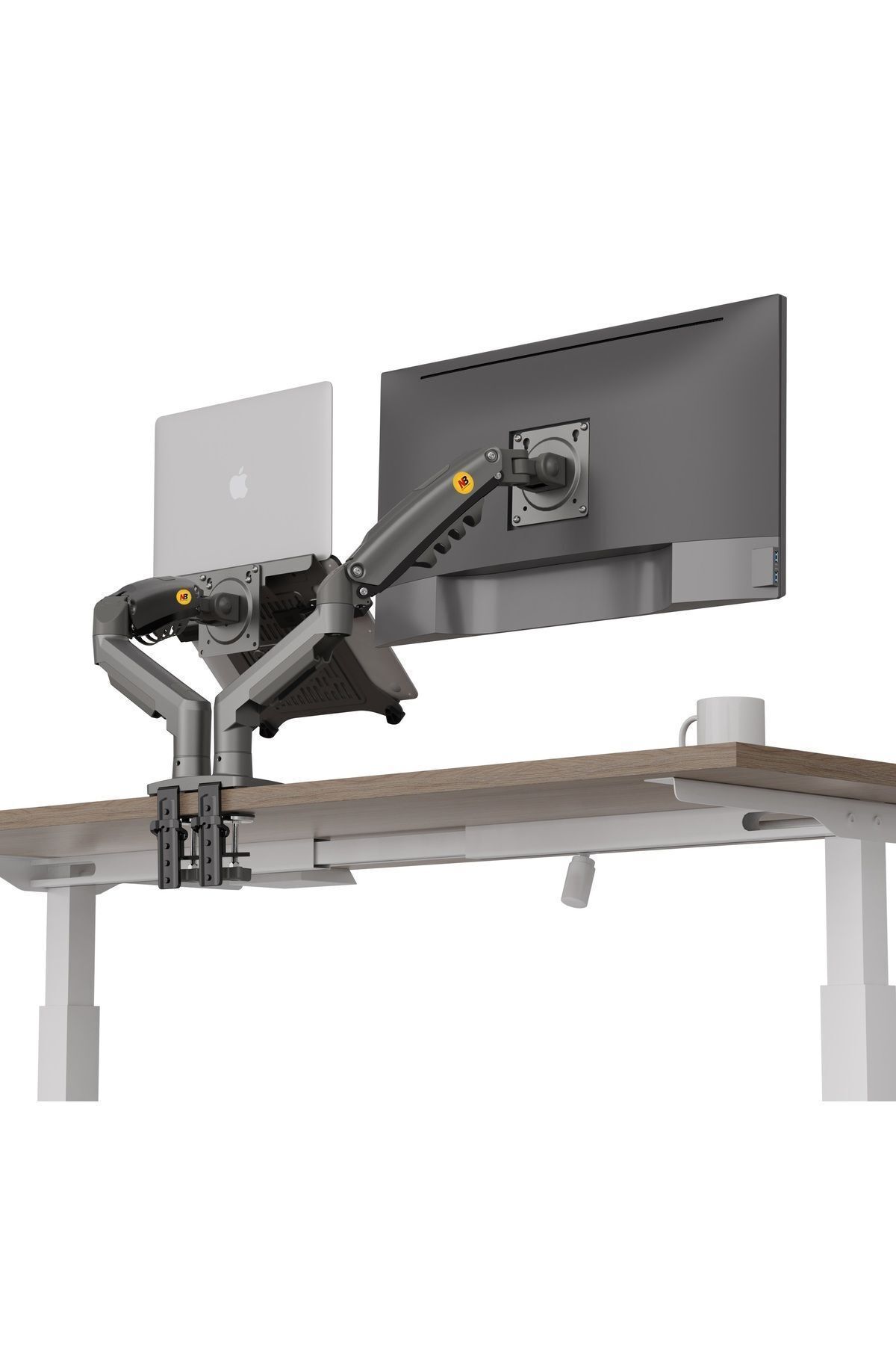 Ergoflex North Bayou Nb F160-fp Çift Kol 17-27 " Monitör Tutucu Ve ...