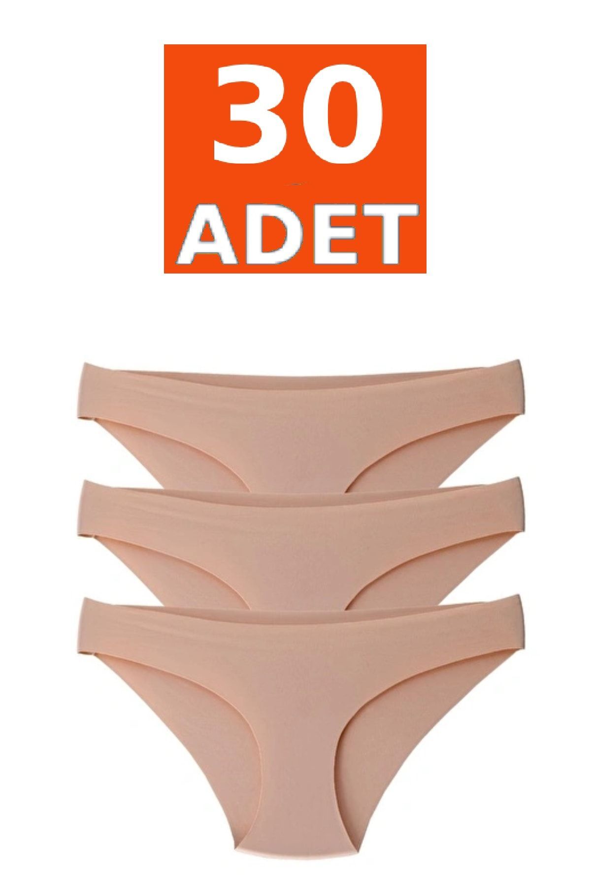 Yenicici 30 Adet Kadın Dikişsiz Lazer Kesim Esnek Iz Yapmayan Külot ...