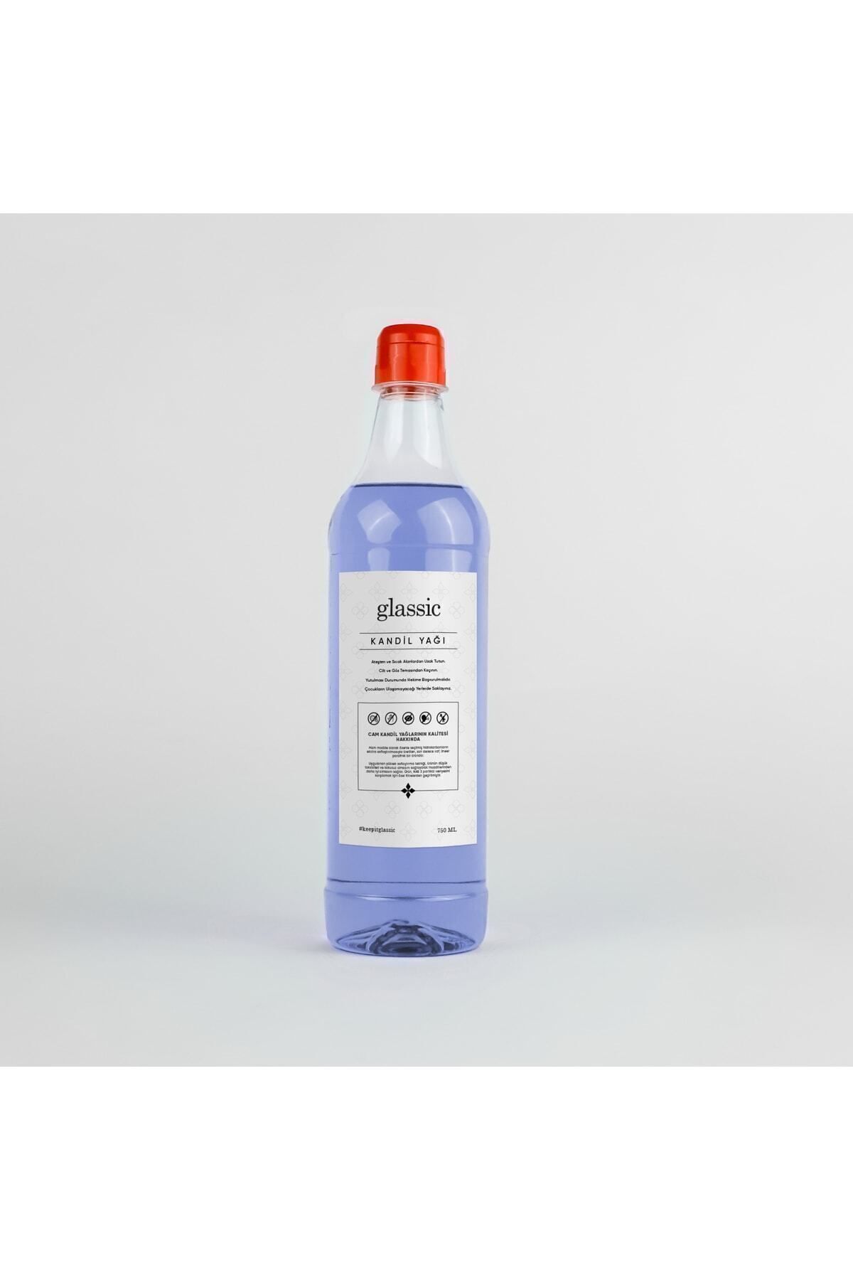 Glassic Royal Lila Cam Kandil Seti ( 5 Adet Kandil - 400 ml Kandil Yağı ...
