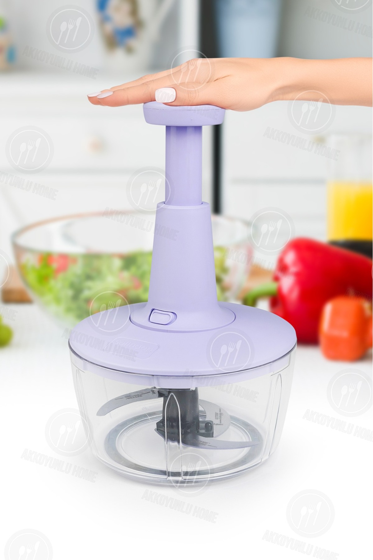 Sezka Life Solingen Bıçaklı Basmalı El Rondosu 3 Bıçaklı Yemek Hazırlık ...