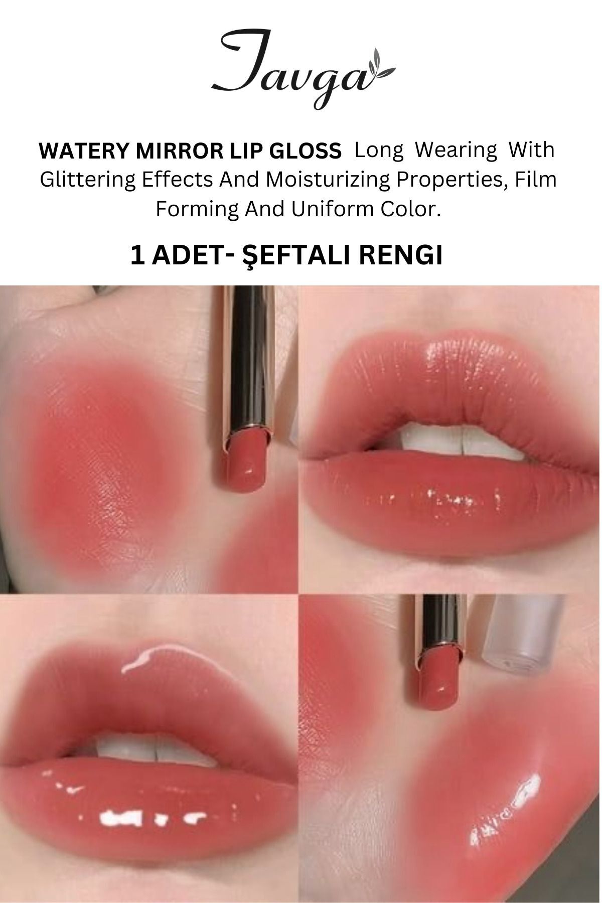 TAVGA Çift Taraflı Watery Mirror Lip Gloss Dudak Parlatıcısı Ve Ruj ...