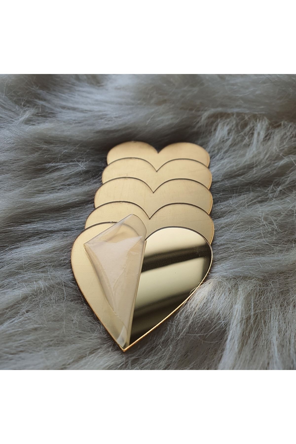 MAZSAY DEKORATİF KALP ŞEKLİ PLEKSİ AYNA (KENDİNDEN YAPIŞKANLI) 10 X 10 CM 2 ADET Fiyatı ...