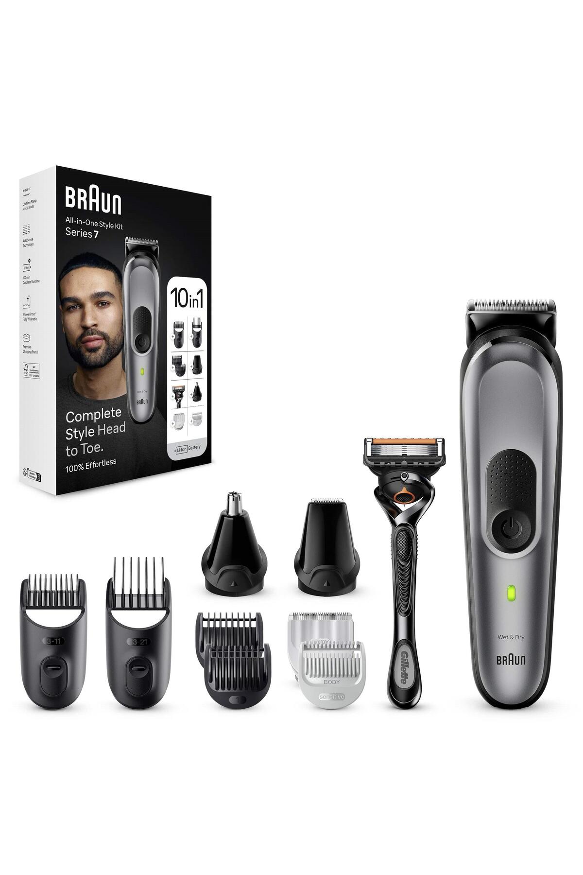 Braun Series 7 MGK7420 Hepsi Bir Arada Şekillendirme Seti, 10’u 1 Arada ...
