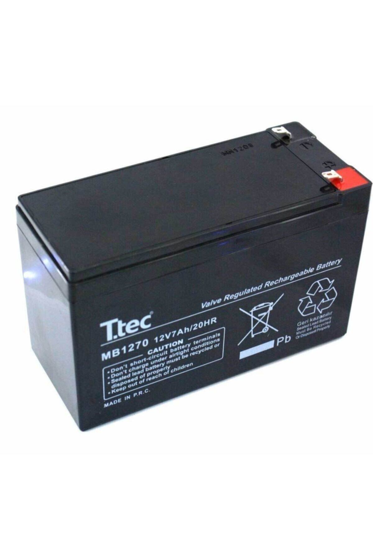 Genel Markalar Ttec Aku 12v 7ah Bakımsız Kuru Akü 111712-t6-319 ...