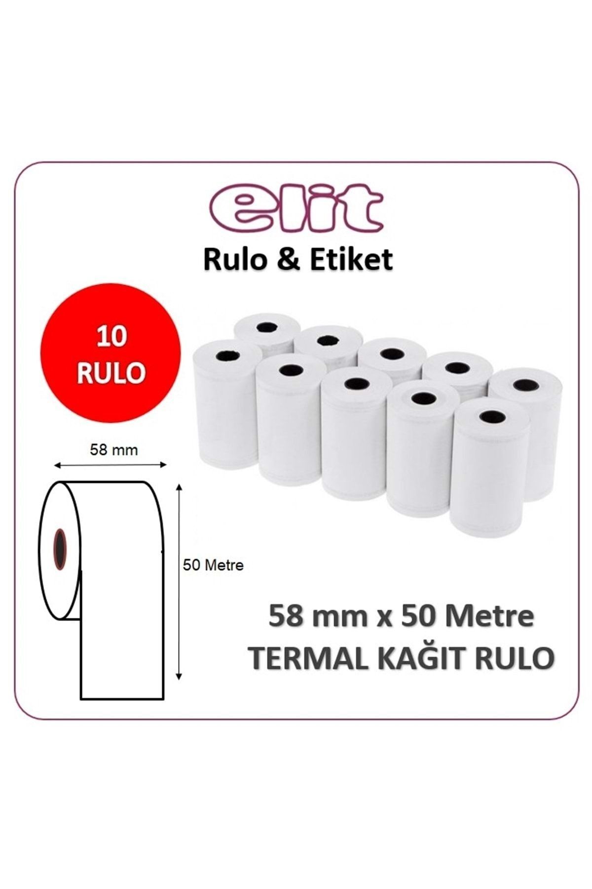 Elit Termal Pos Rulo 58 Mm X 50 Mt 10 Adet Fiyatı, Yorumları - Trendyol