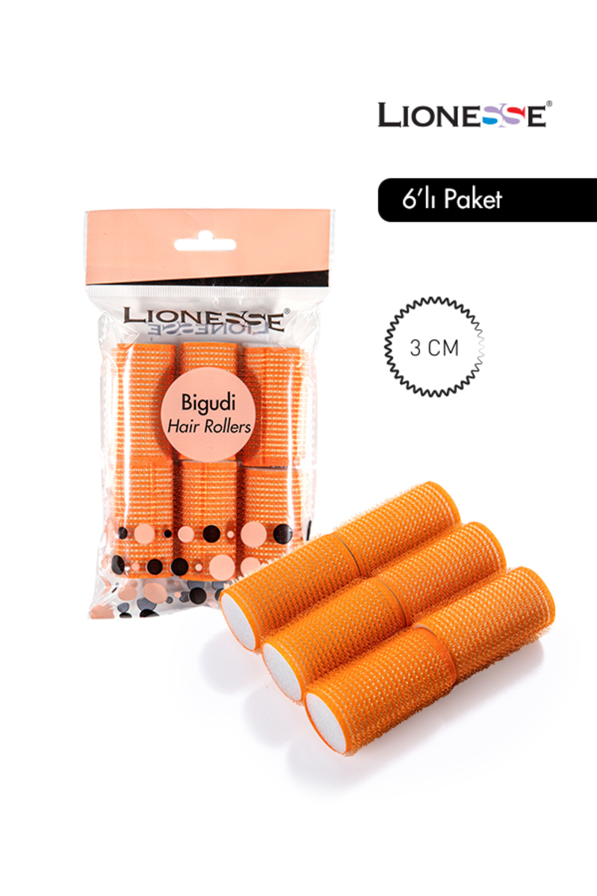 Lionesse Cırtlı Bigudi 1112 (6'LI PAKET) - Fiyatı, Yorumları