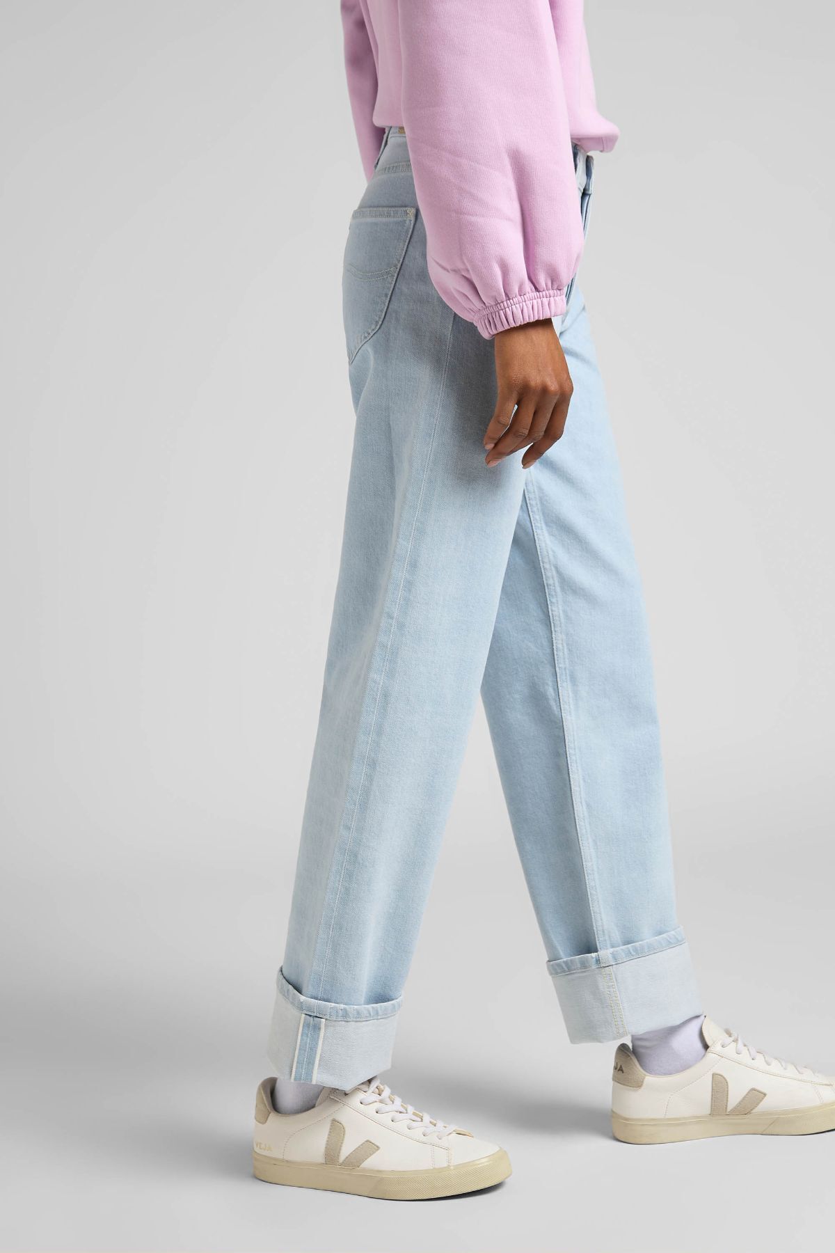 Lee Jane Cuffed Straight Fit Yüksek Bel Jean Kot PantolonFiyatı ...