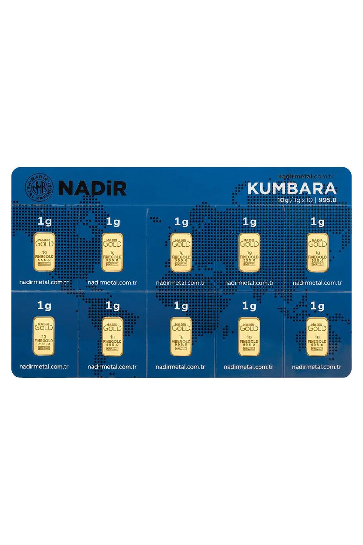 NADİR AgaKulche Nadir Kumbara 10 x 1 Gram (995) 24 Ayar Külçe Altın ...