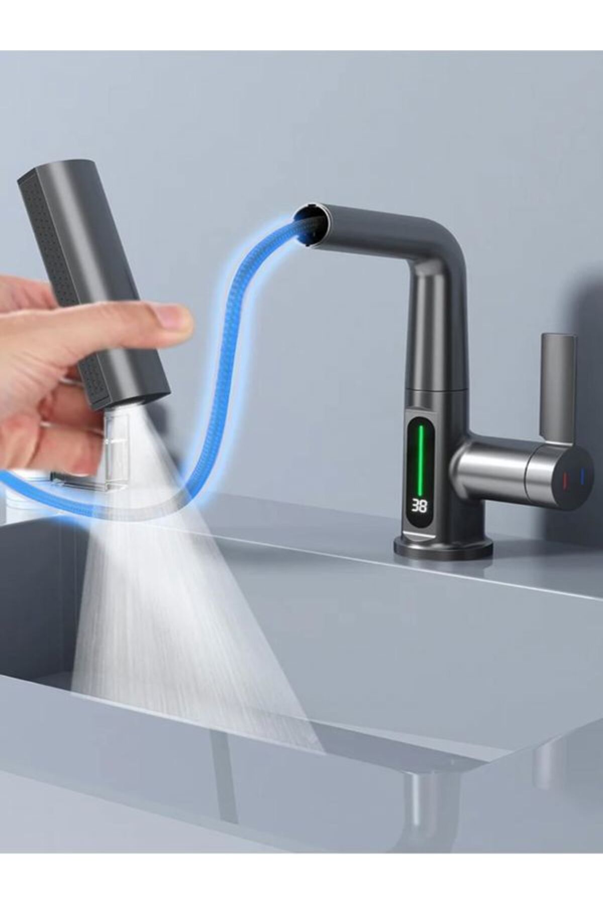 ALMAYA TOOLS MUTFAK, BANYO VE LAVOBO BATARYASI DİJİTAL, LED, ŞELALE ...