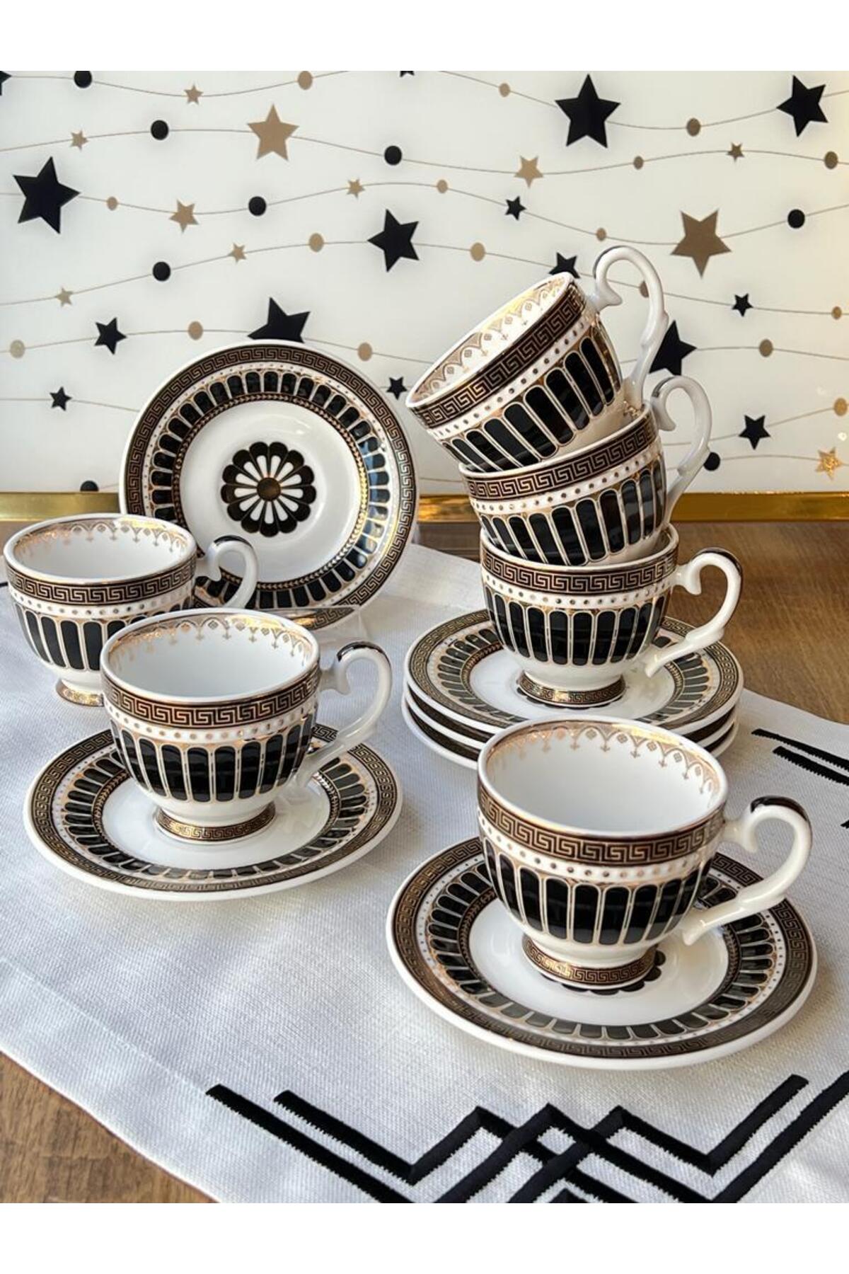 ROSSEV Türk Kahve Fincanı Wersace 6 Kişilik 12 Parça Fiyatı, Yorumları ...