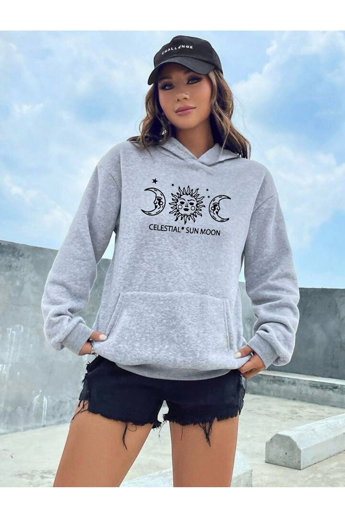BENROMA Baskılı Oversize Kalıp Sweatshirt - Fiyatı, Yorumları