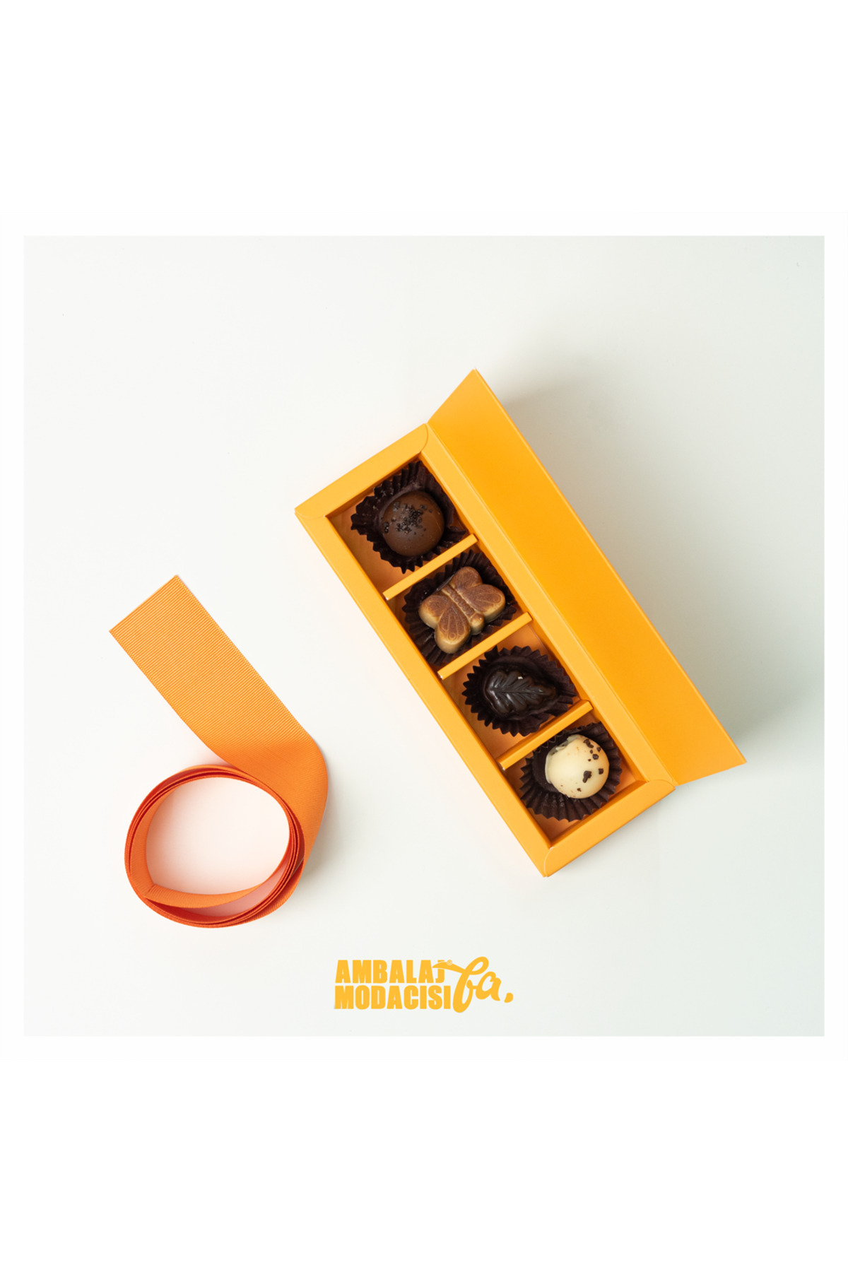 Ambalaj Modacısı Chocolate Box ( 5 Adet ) Future Box 4 Gözlü Turuncu ...
