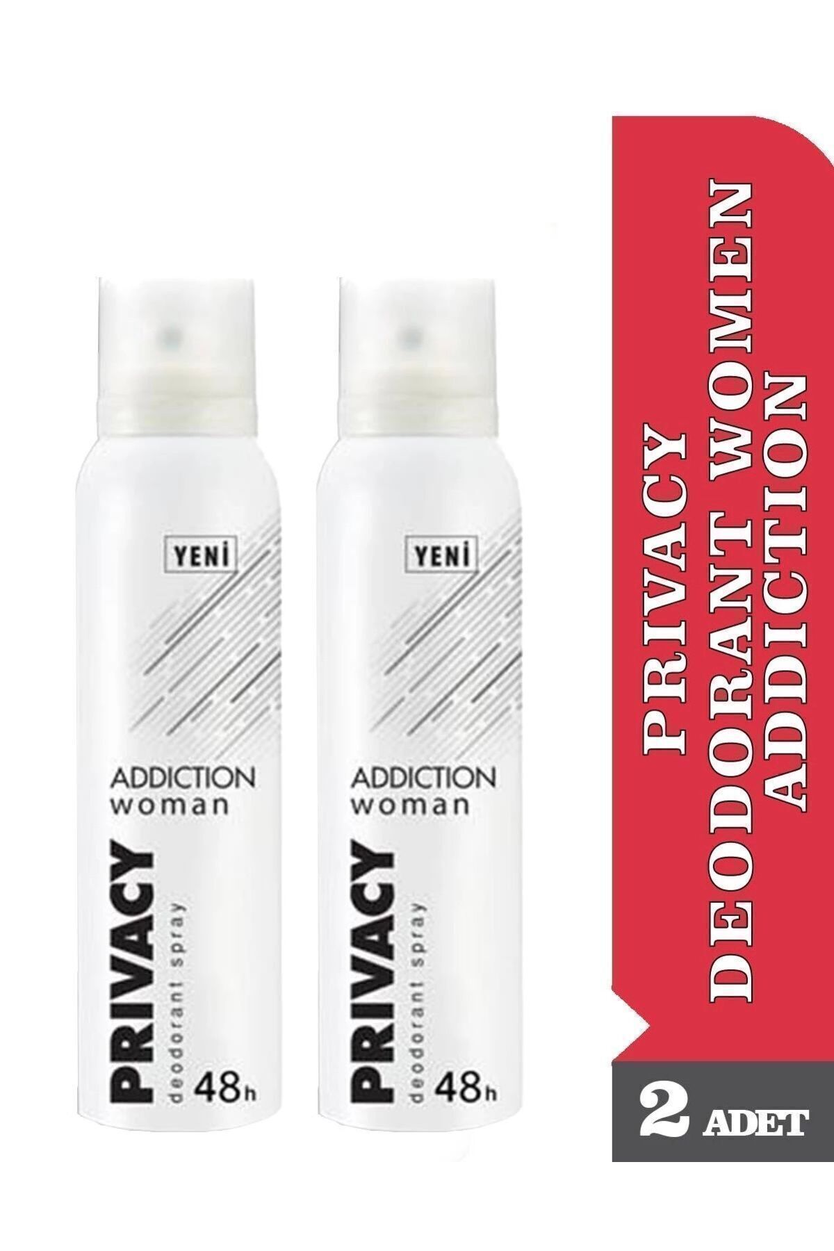 Privacy 2 X 200 ml Addiction Woman Deodorant 48h Koruma 200ml X 2 ...