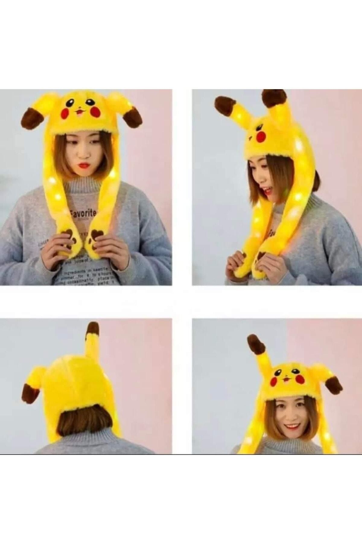 Genel Markalar Pikaçu Kulakları Hareket Eden Işıklı Pokemon Peluş ...