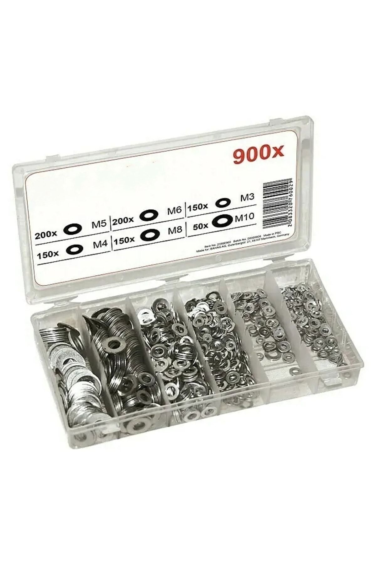 Magnotto Karışık Pul Seti Büyük Küçük Somun Cıvata Pulu Kutulu Pul Seti ...