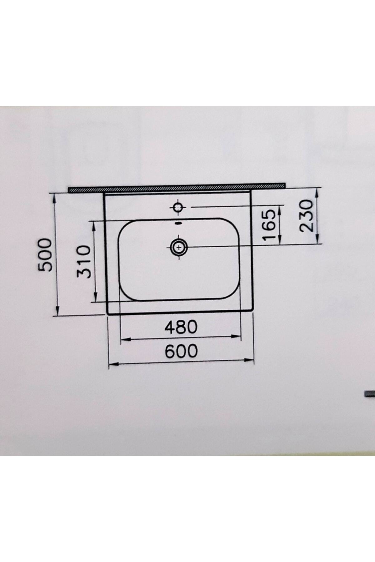 VitrA D-light Etajerli Lavabo 60 Cm - 5918b003-6106 (tezgah Üstü Veya ...