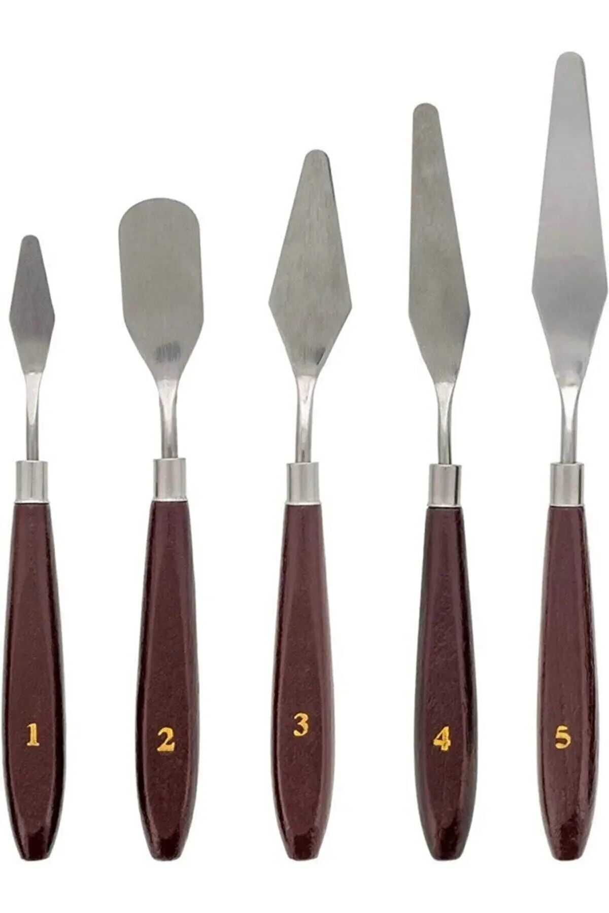 Modellino 5'li Metal Spatula Seti Painting Knife Akrilik Yağlı Boya ...
