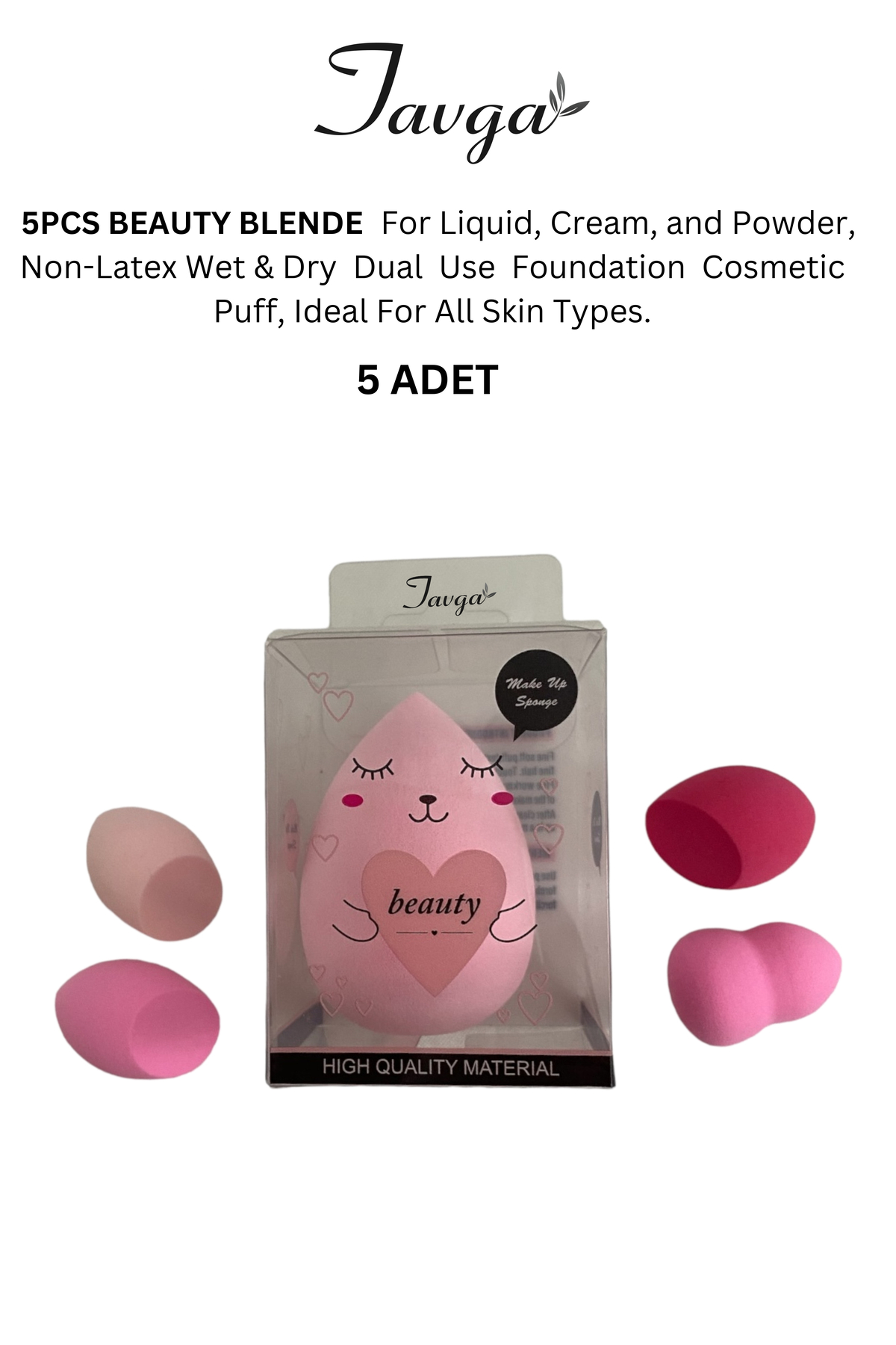 TAVGA 5'li Beauty Blende Mini Makyaj Süngeri Fiyatı, Yorumları - Trendyol