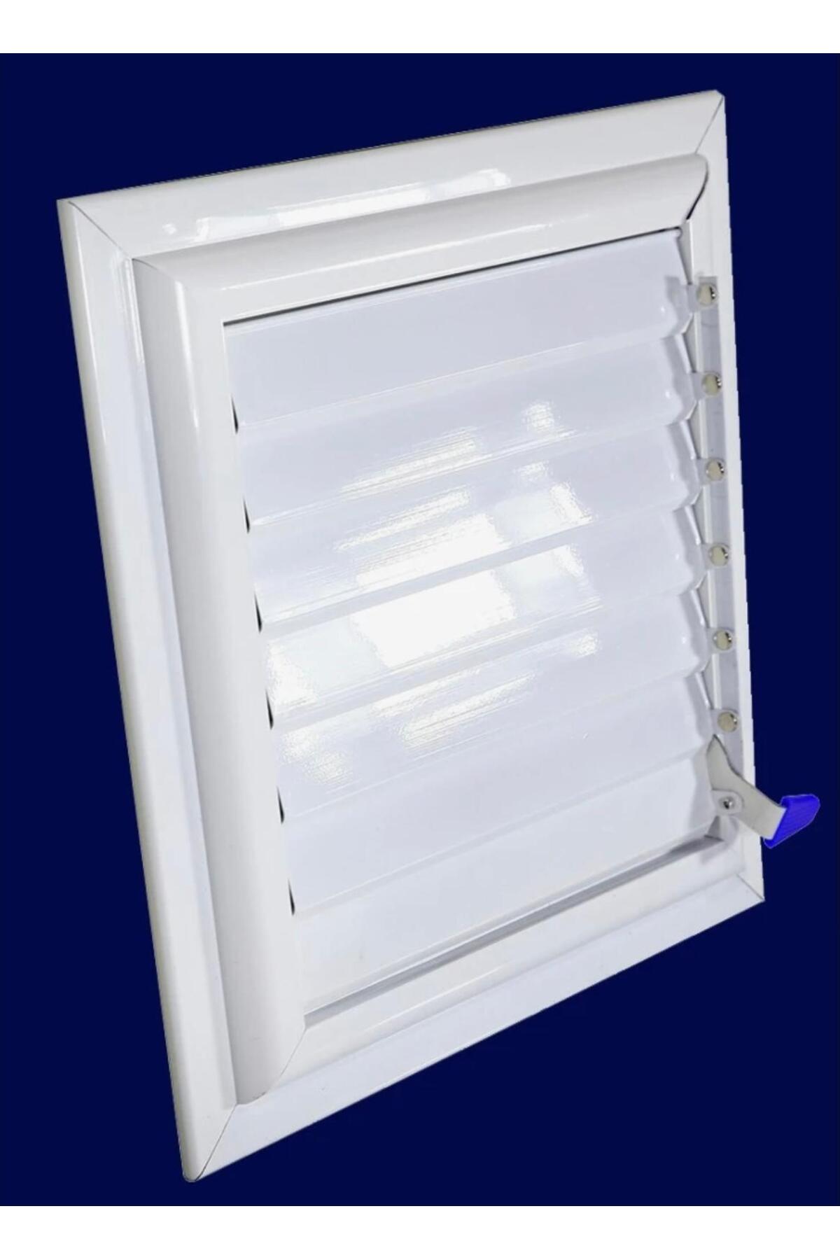 SAHMO METAL 40X30 White Aluminum Movable Grille Superficial Bathroom Wc ...