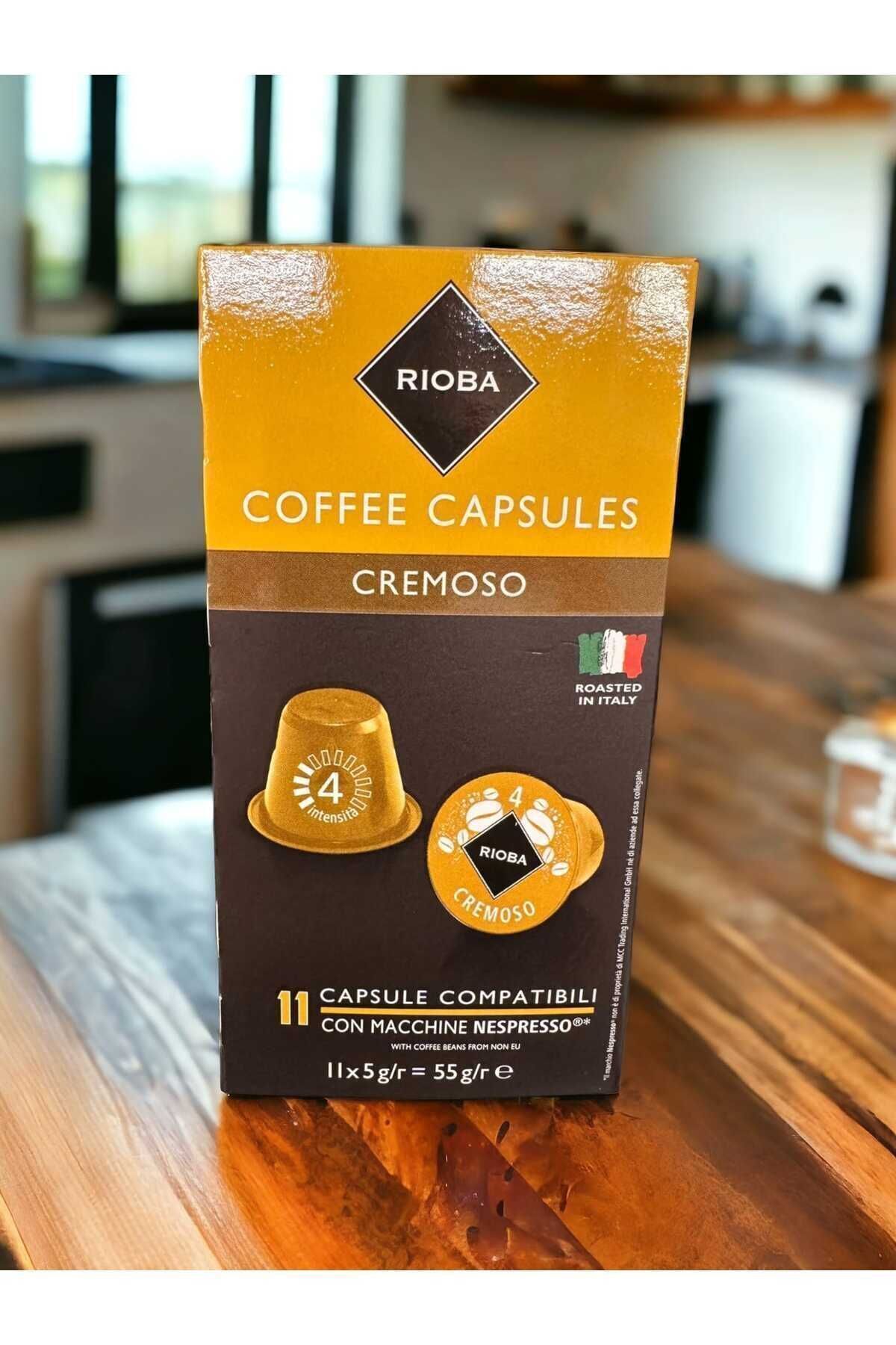 Rioba COFFEE CAPSULES CREMOSO KAPSÜL KAHVE 11 ADET 55GR - Fiyatı, Yorumları