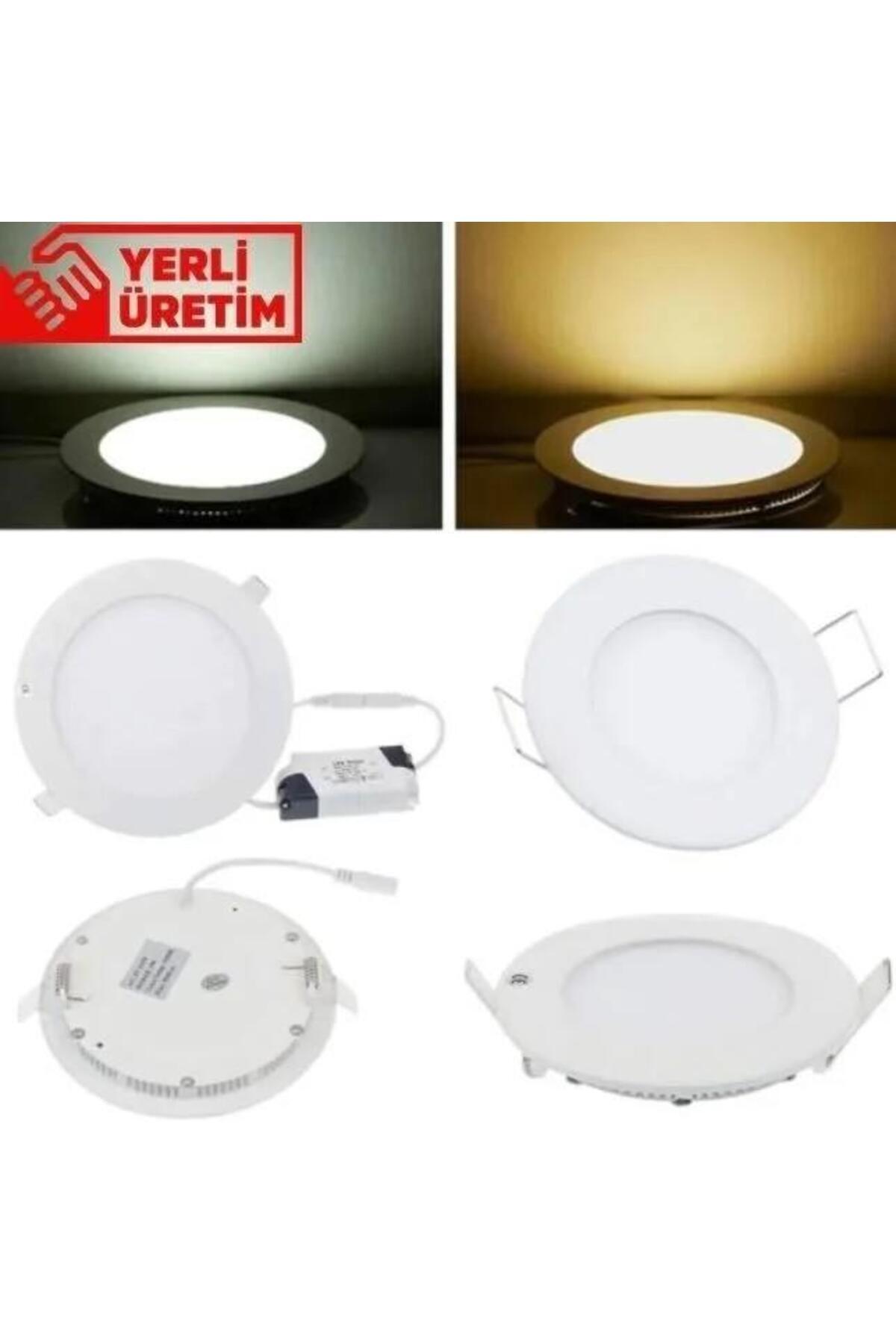 DORA LED Sıvaaltı Beyaz Gömme Led Panel-Spot Lamba Işık Gücü:9W Dış Çap ...