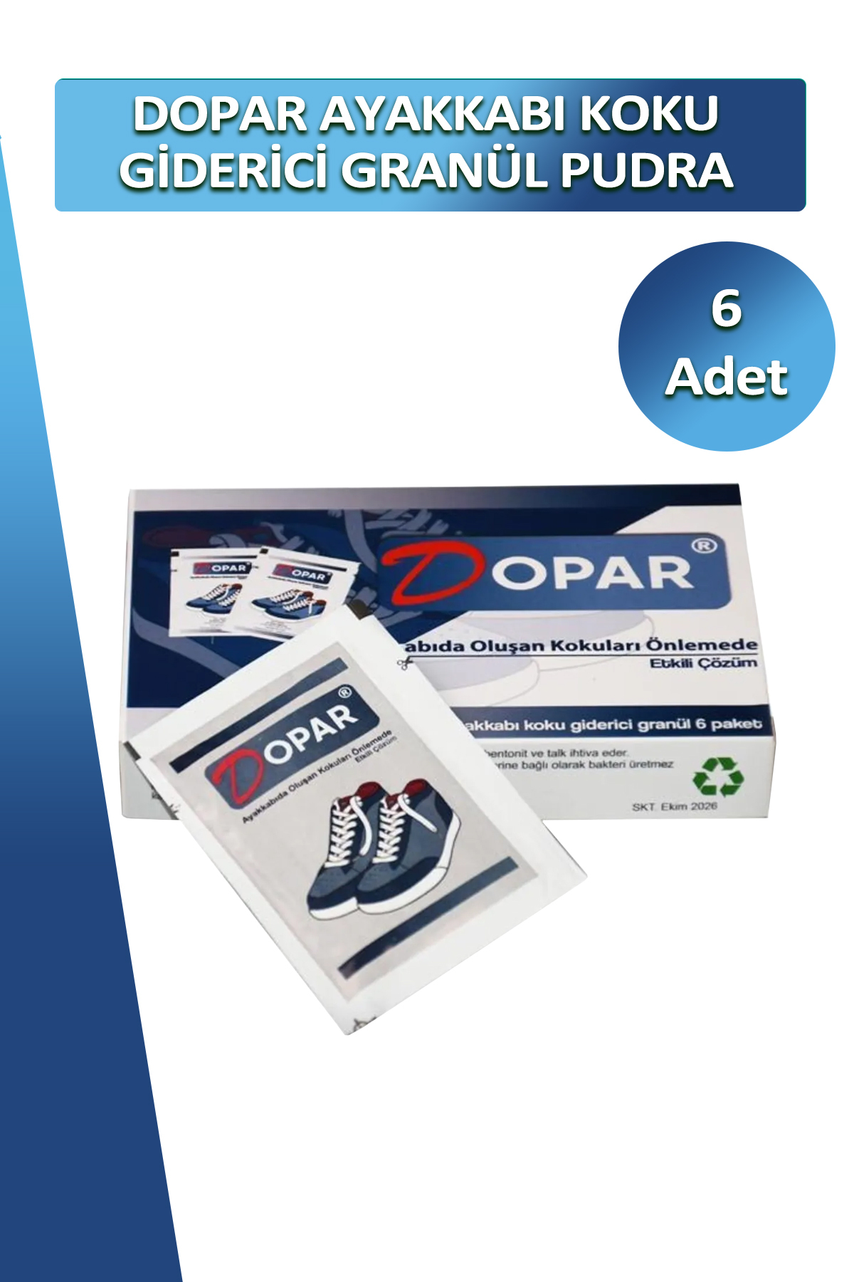 Dopar Ayakkabı Koku Giderici Granül Pudra Toz - Fiyatı, Yorumları