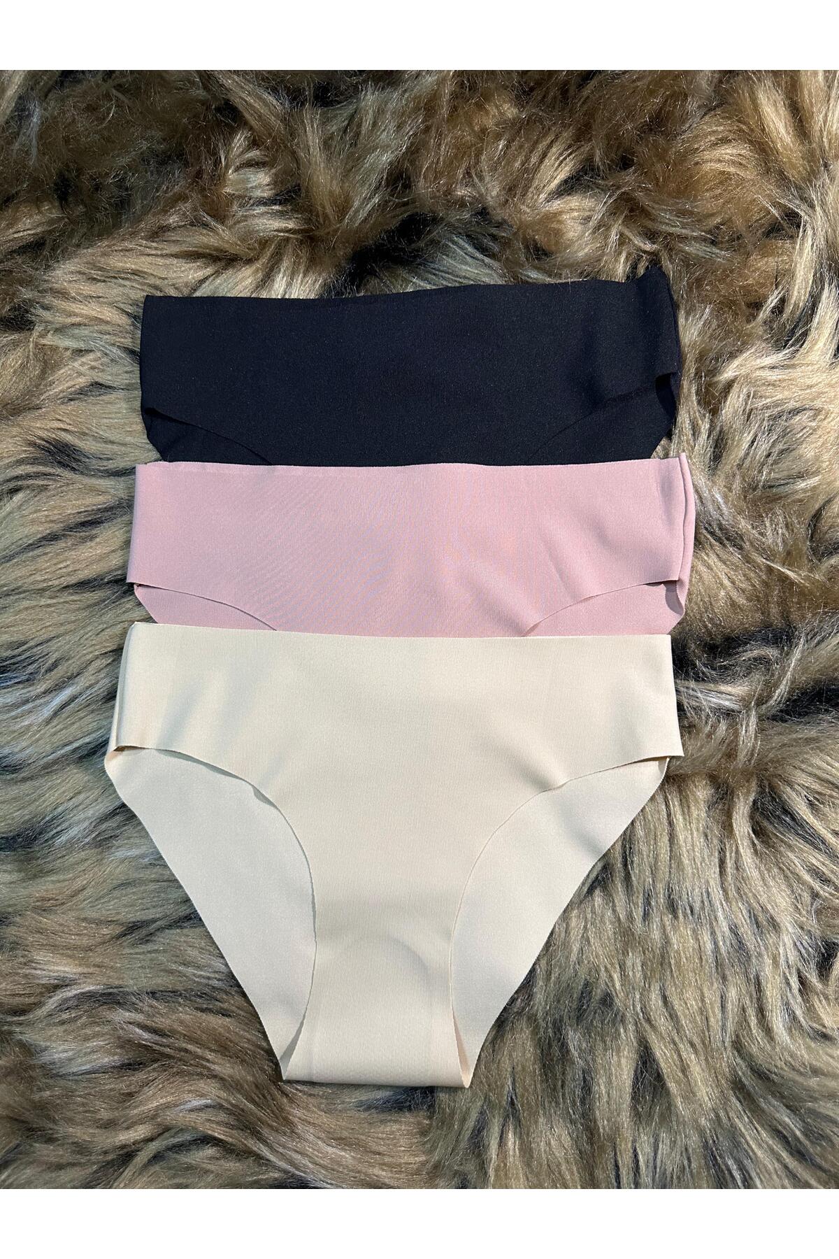 berz wear سراويل داخلية بيكيني من الليكرا بدون خياطة مقطوعة بالليزر ...