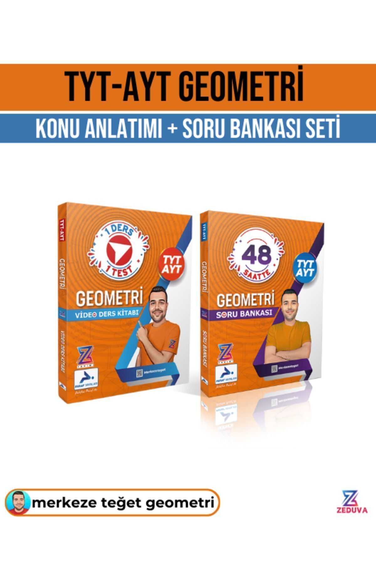 Paraf Yayınları Merkezeteğet Geometri Tyt-ayt - Video Ders Kitabı Ve Soru Bankası Seti - Paraf Z ...