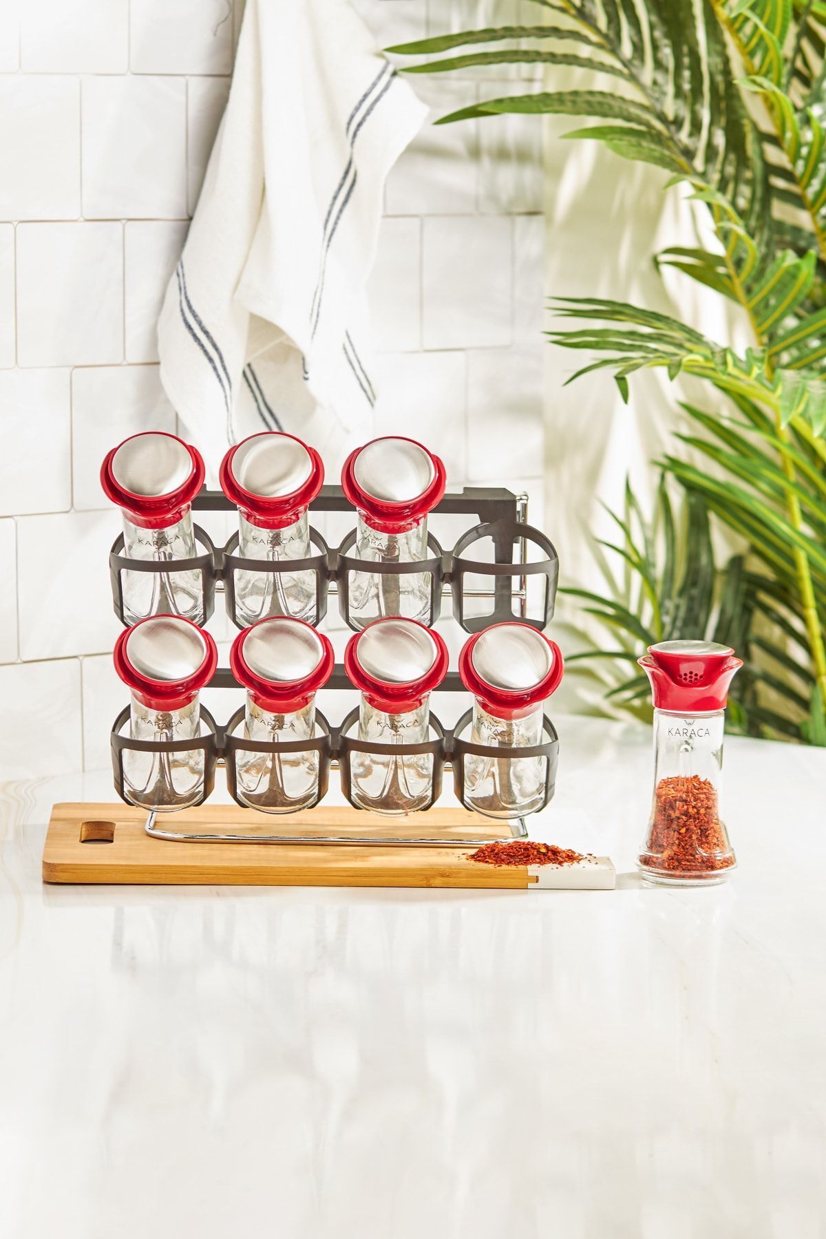 Karaca Cam Nori 9 Parça Baharat Takımı Red 9 - Fiyatı, Yorumları