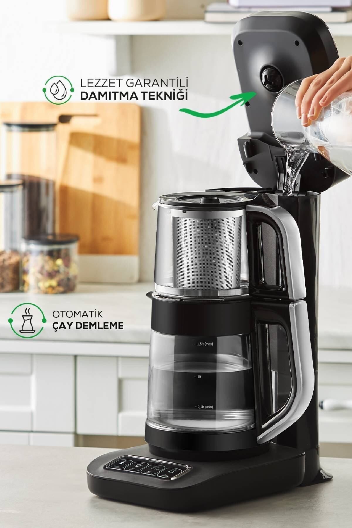 Karaca Robotea Pro Connect 4 in 1 Konuşan Cam Çay Makinesi Silver ...