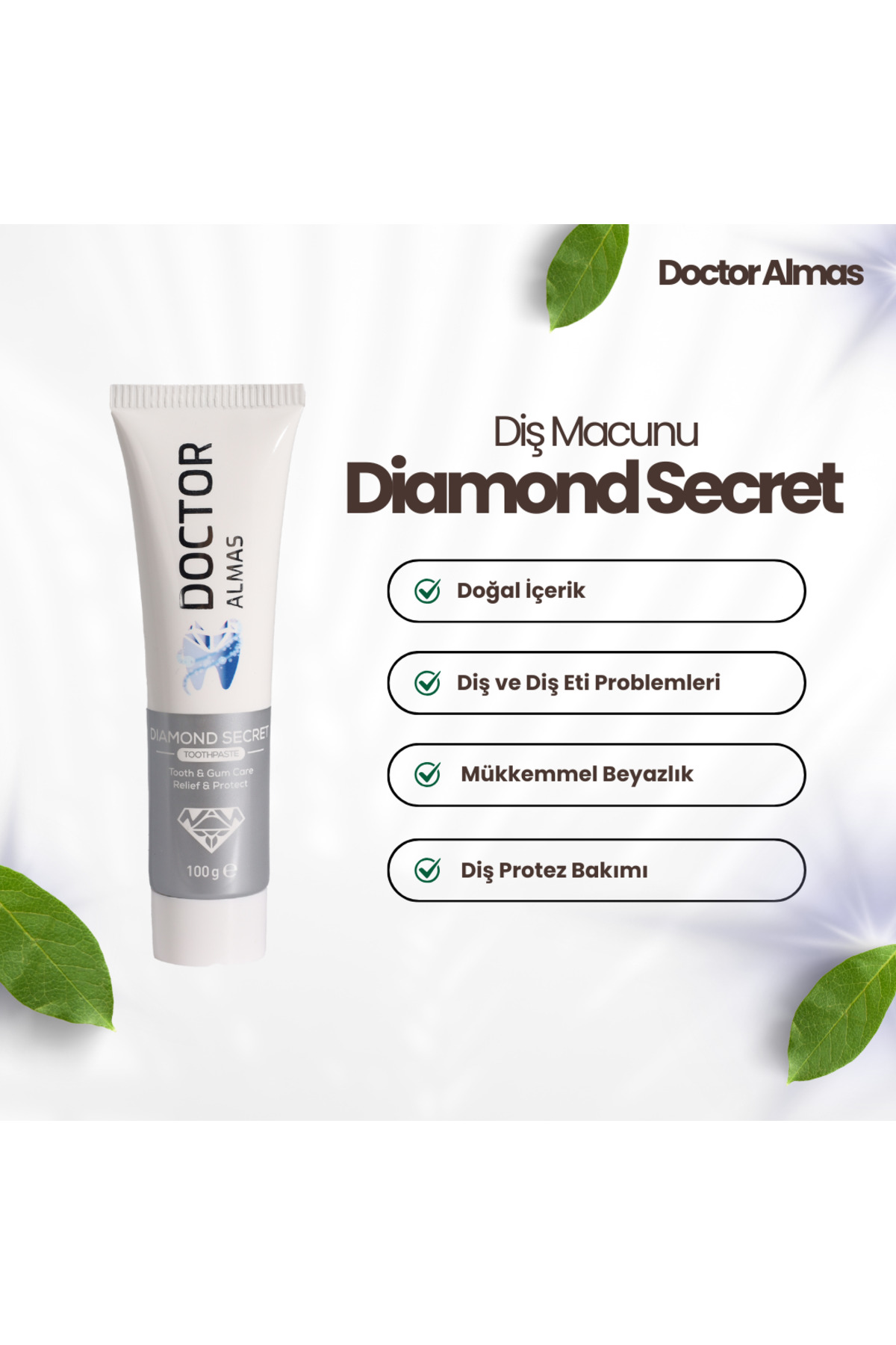 Doctor Almas Diamond Secret Diş Macunu - Rahatlama ve Koruma İçin ...