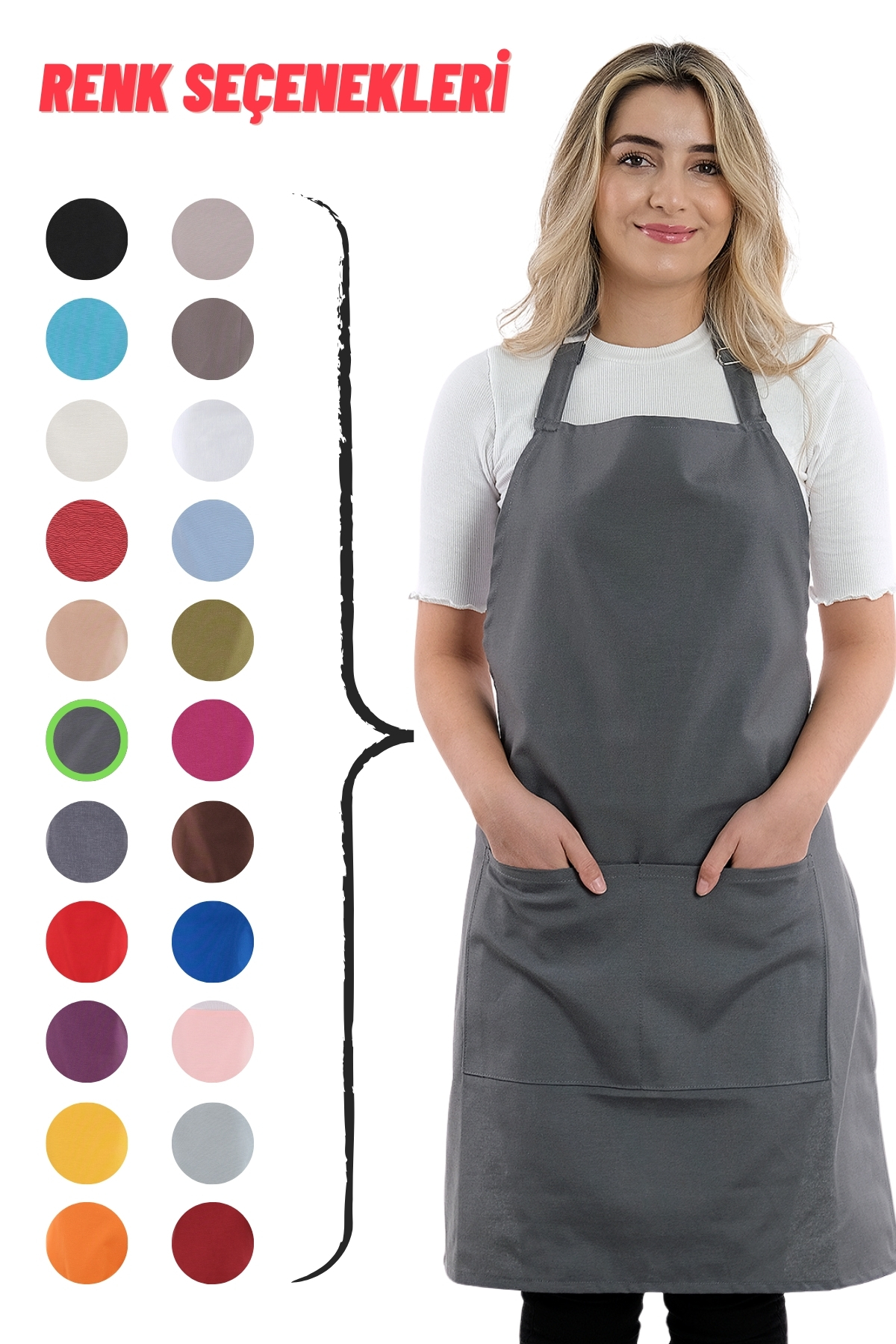 sevilya Simple ayar askılı mutfak önlüğü Fiyatı, Yorumları - Trendyol